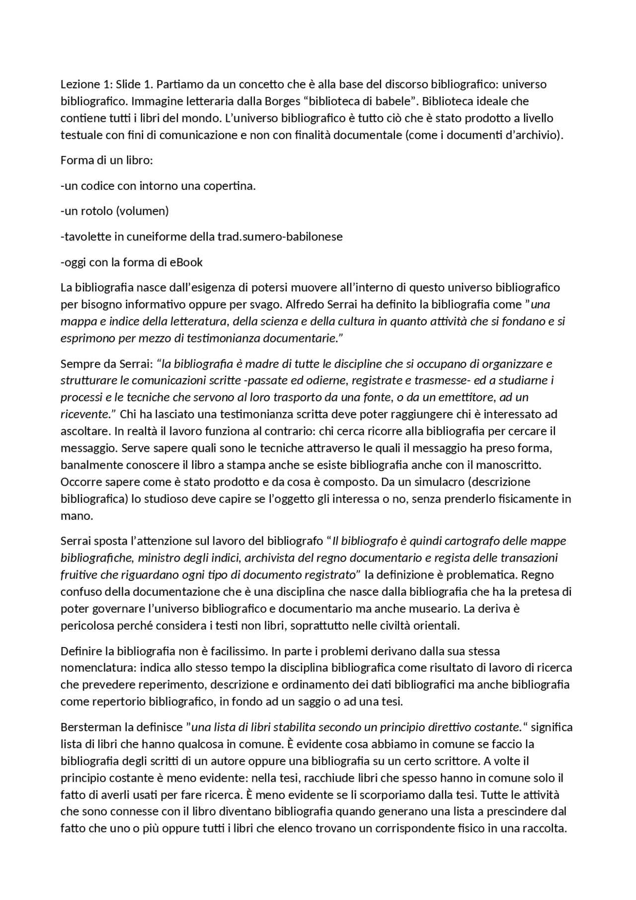 Appunti Bibliografia Secondo Semestre Appunti Di Biblioteconomìa