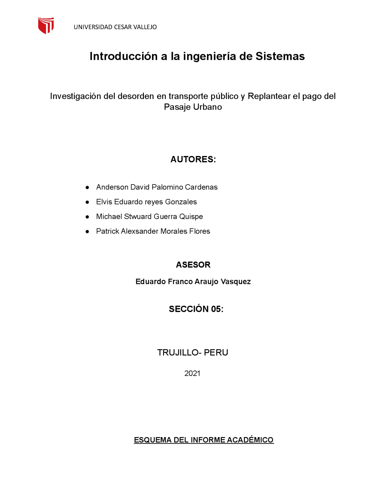 Introduccion de informe | Guías, Proyectos, Investigaciones de ...