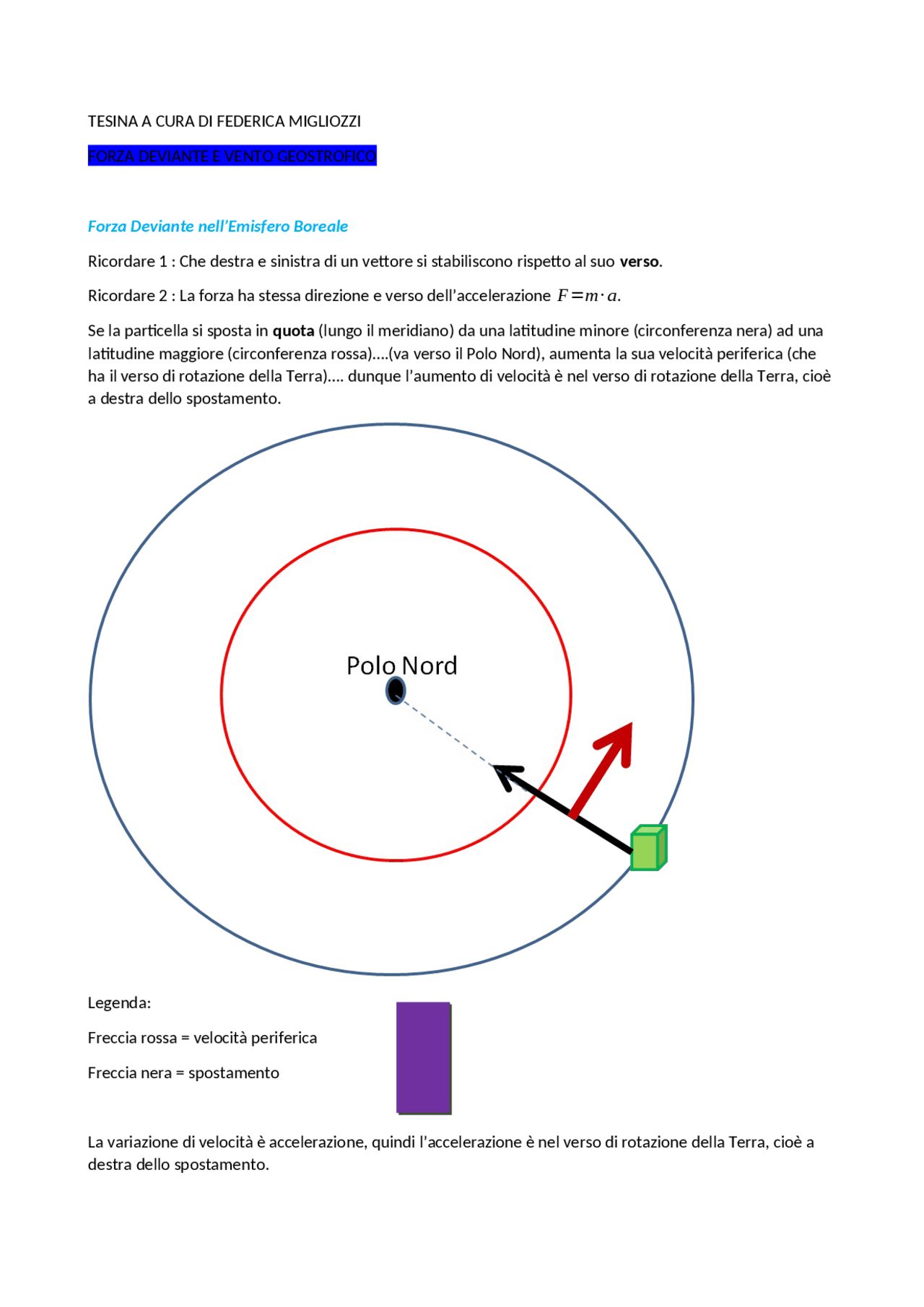 CLIMATOLOGIA - TESINE FORZA DEVIANTE E VENTO GEOSTROFICO | Traduzioni ...