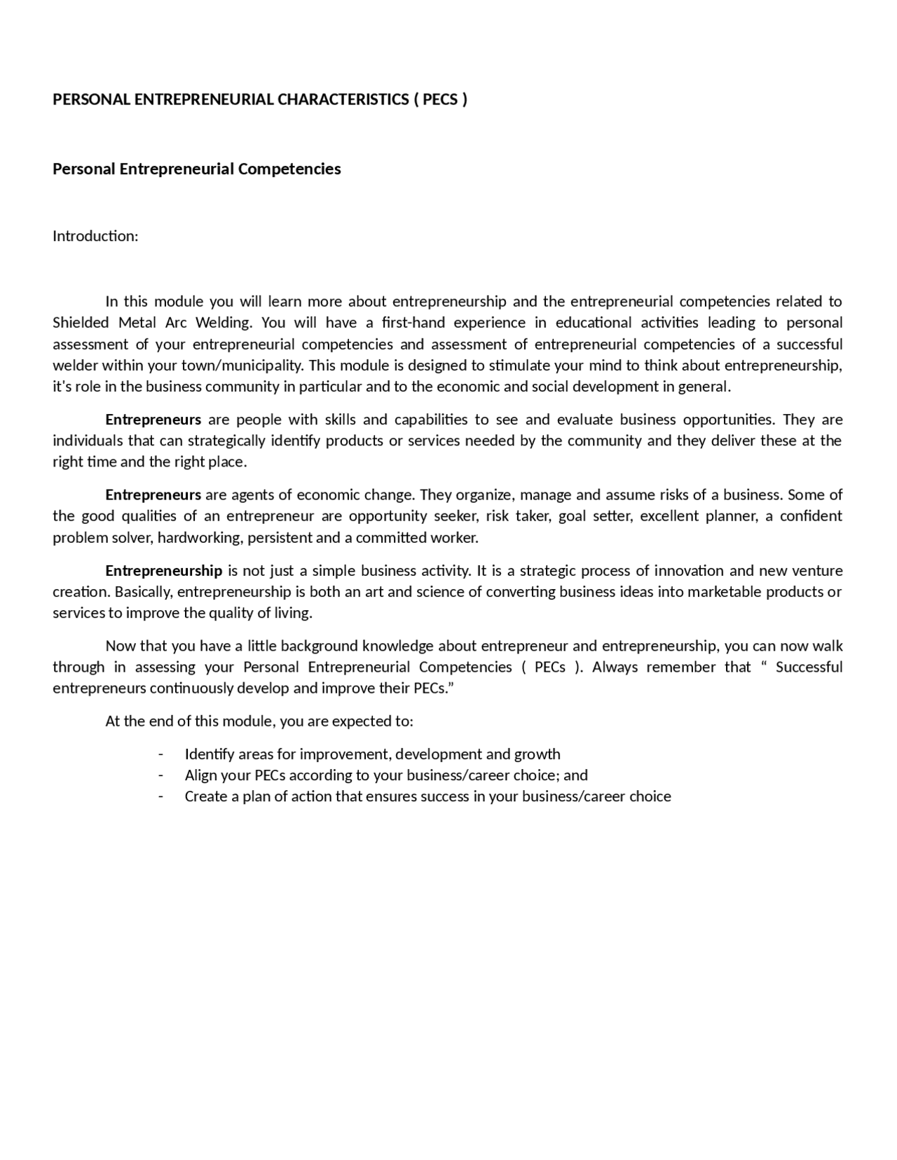 Shielded Metal Arc Welding Session Guide Lecture Notes Technology