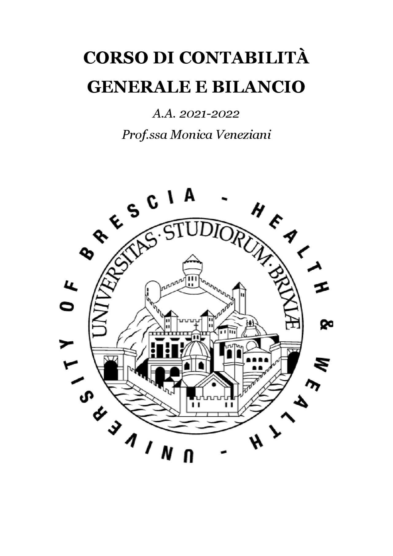 Appunti corso di contabilità generale e bilancio | Appunti di Contabilità - Docsity