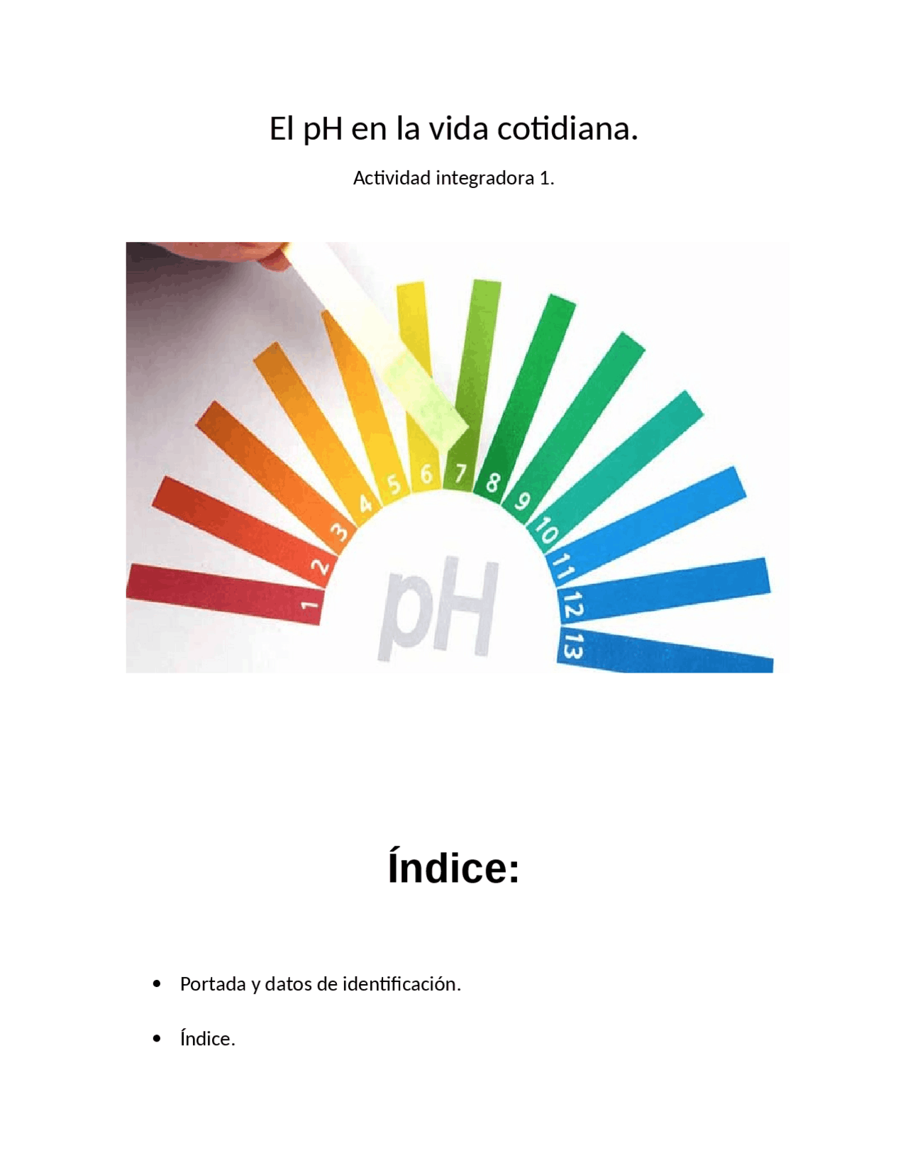 Actividad Integradora Apuntes De Química Docsity