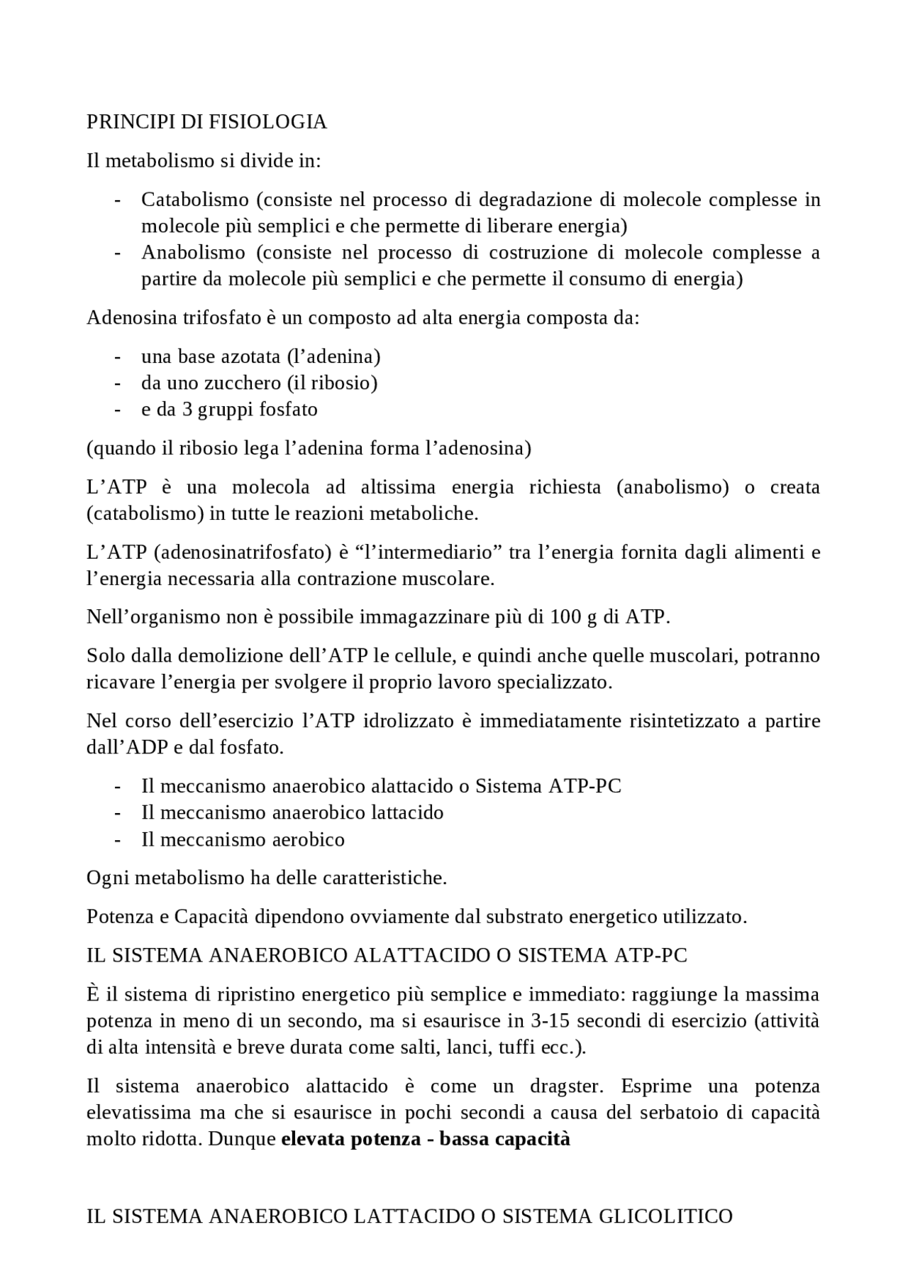 Principi Di Fisiologia Schemi E Mappe Concettuali Di Scienze Motorie