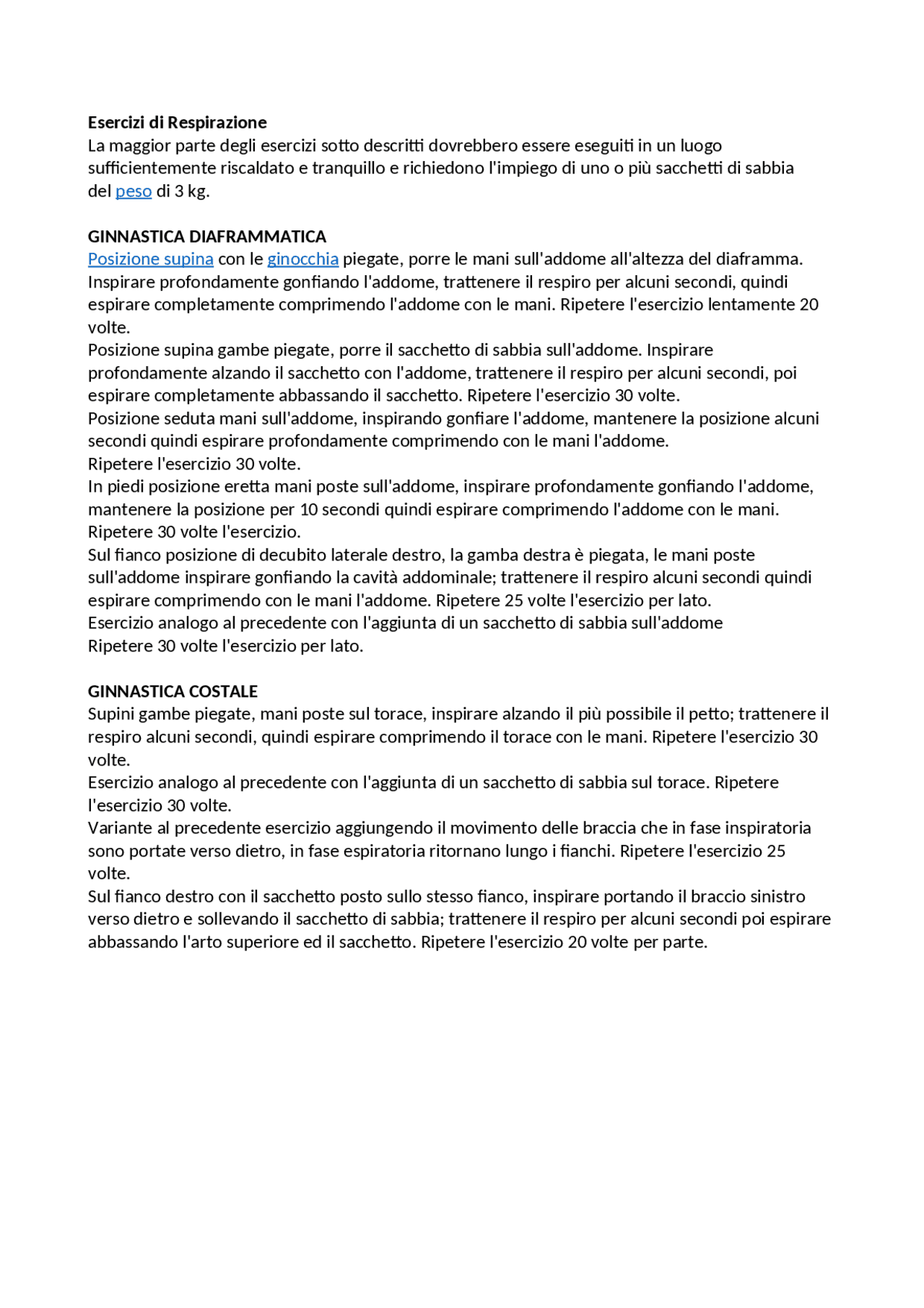 Esercizi Di Respirazione Schemi E Mappe Concettuali Di Scienze