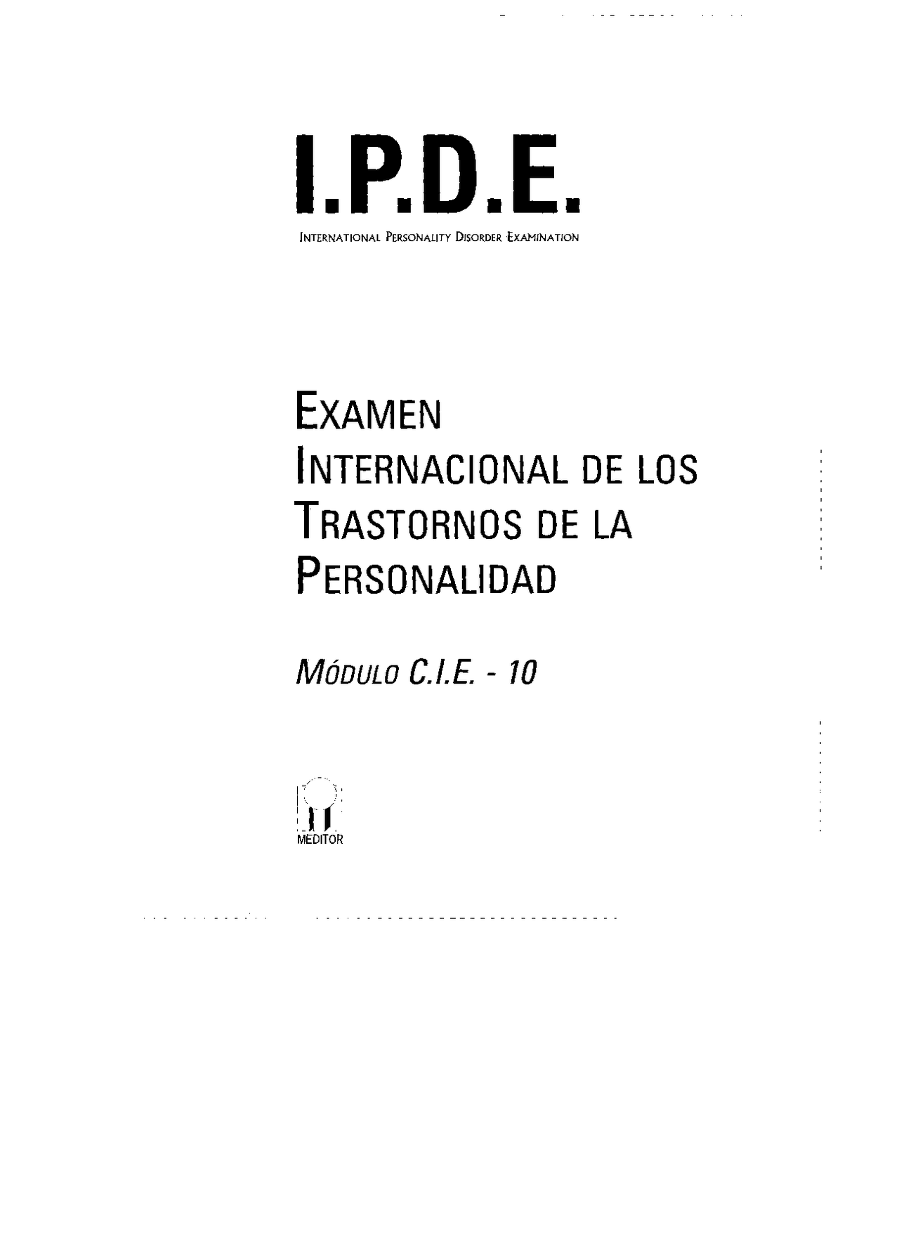 IPME MANUAL DE INTERPRETACION | Guías, Proyectos, Investigaciones de ...