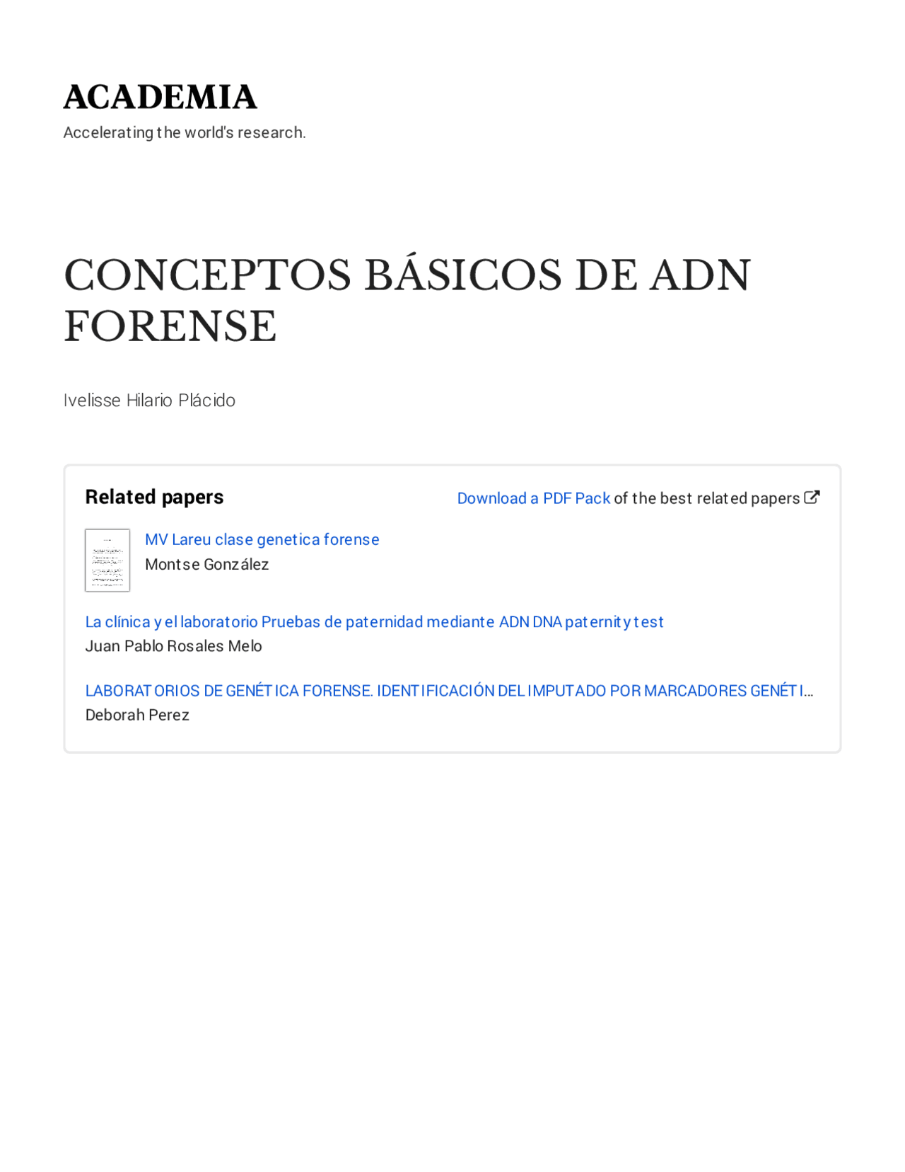 Conceptos básicos de Análisis de ADN Forenses: Obtención, Tipos y ...
