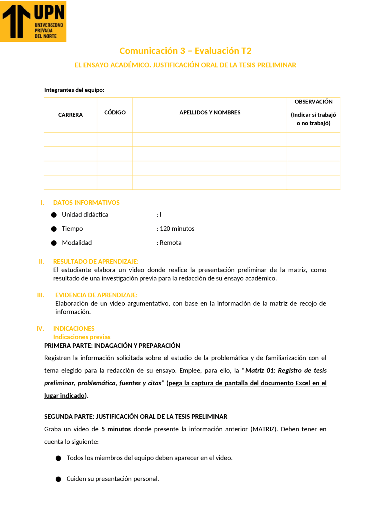 Comunicación 3 Evaluación T2 Exámenes De Comunicación Docsity