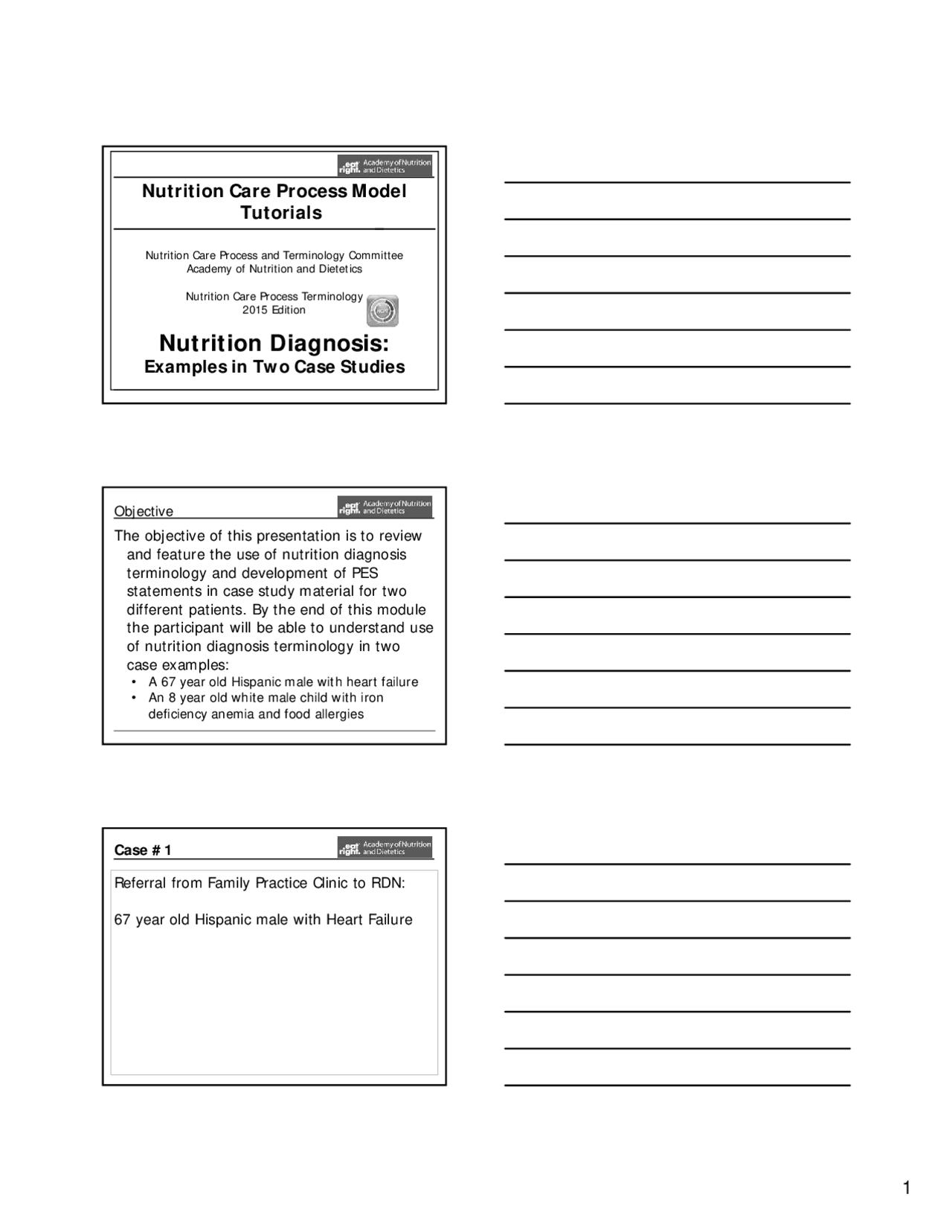 Nutrition Diagnosis: | Study notes Nutrition | Docsity