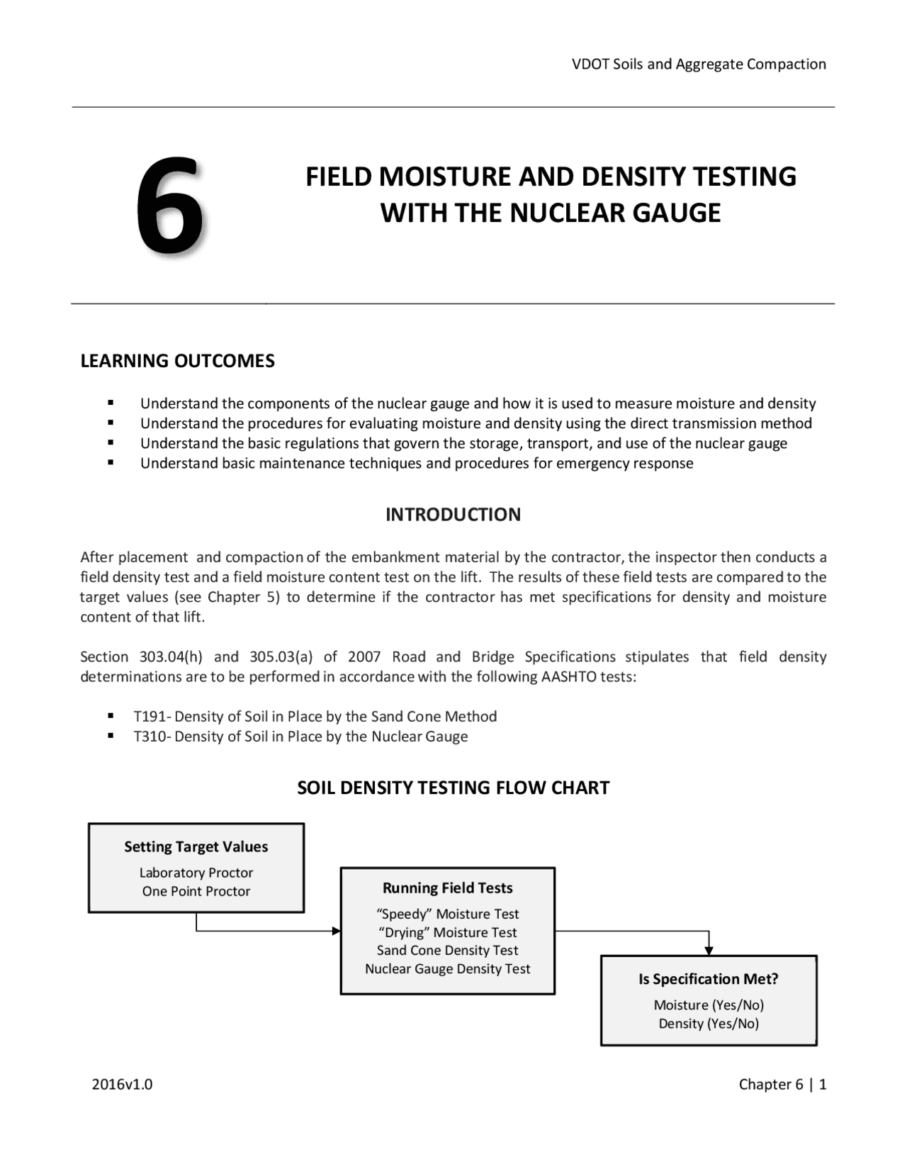 6 Field Moisture And Density Testing Exams Construction Docsity