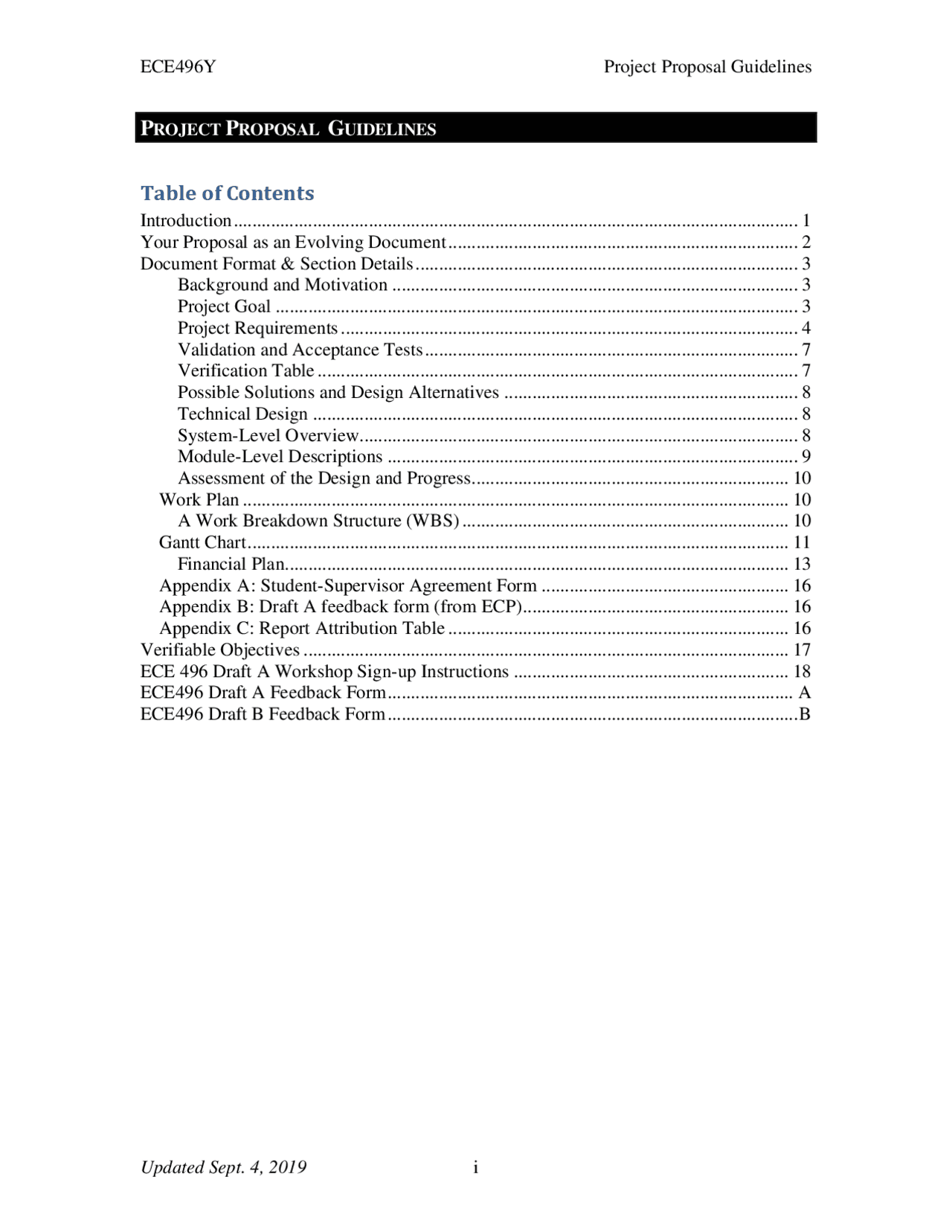 PROJECT PROPOSAL GUIDELINES | Study notes Design | Docsity
