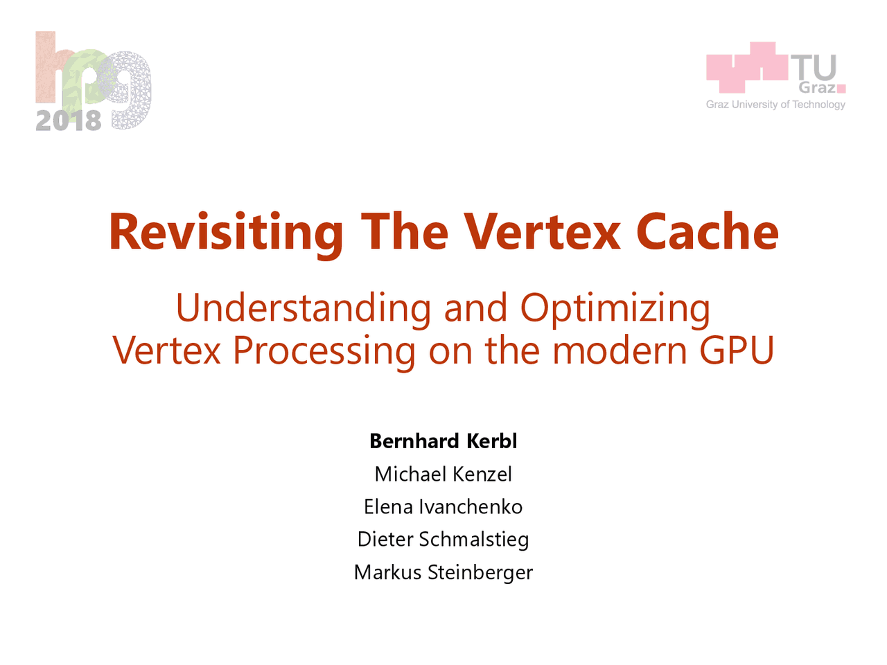 Revisiting The Vertex Cache Understanding and Optimizing ... | Summaries Computer Graphics | Docsity