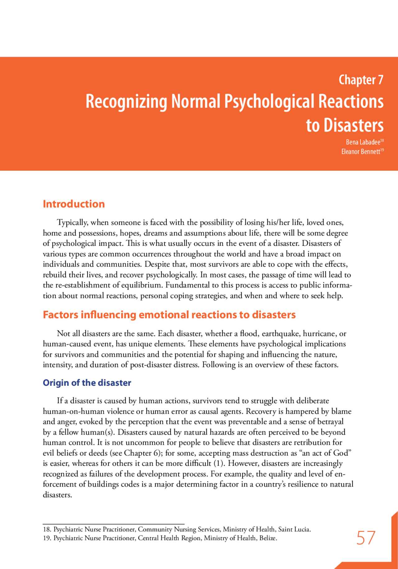 57 Recognizing Normal Psychological Reactions to Disasters | Slides ...