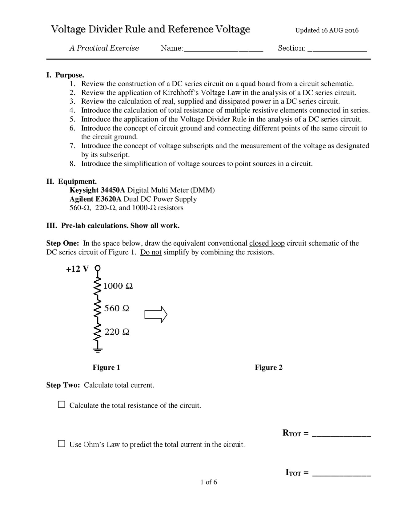 DC Series Circuit Practical Exercise: Calculating Voltages and ...