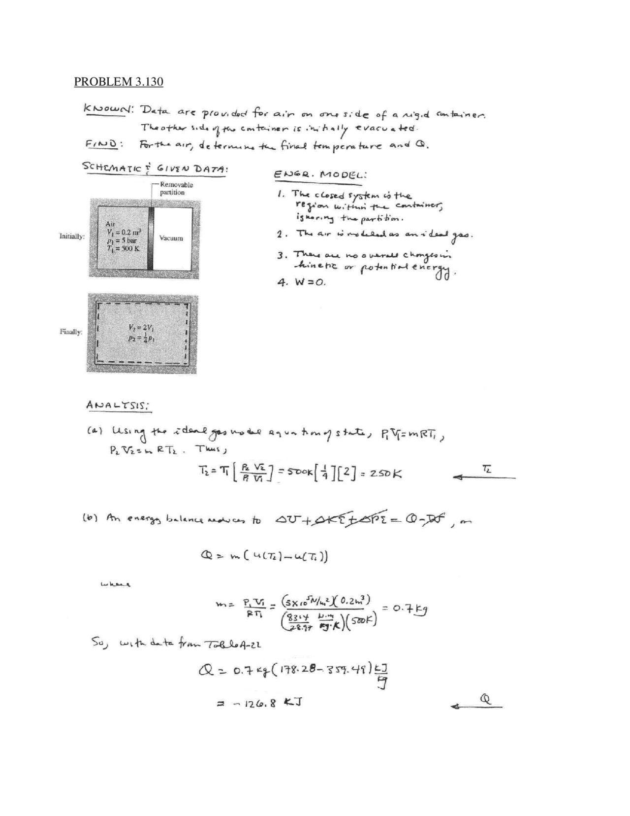 Problem 3130 Lecture Notes Engineering Docsity