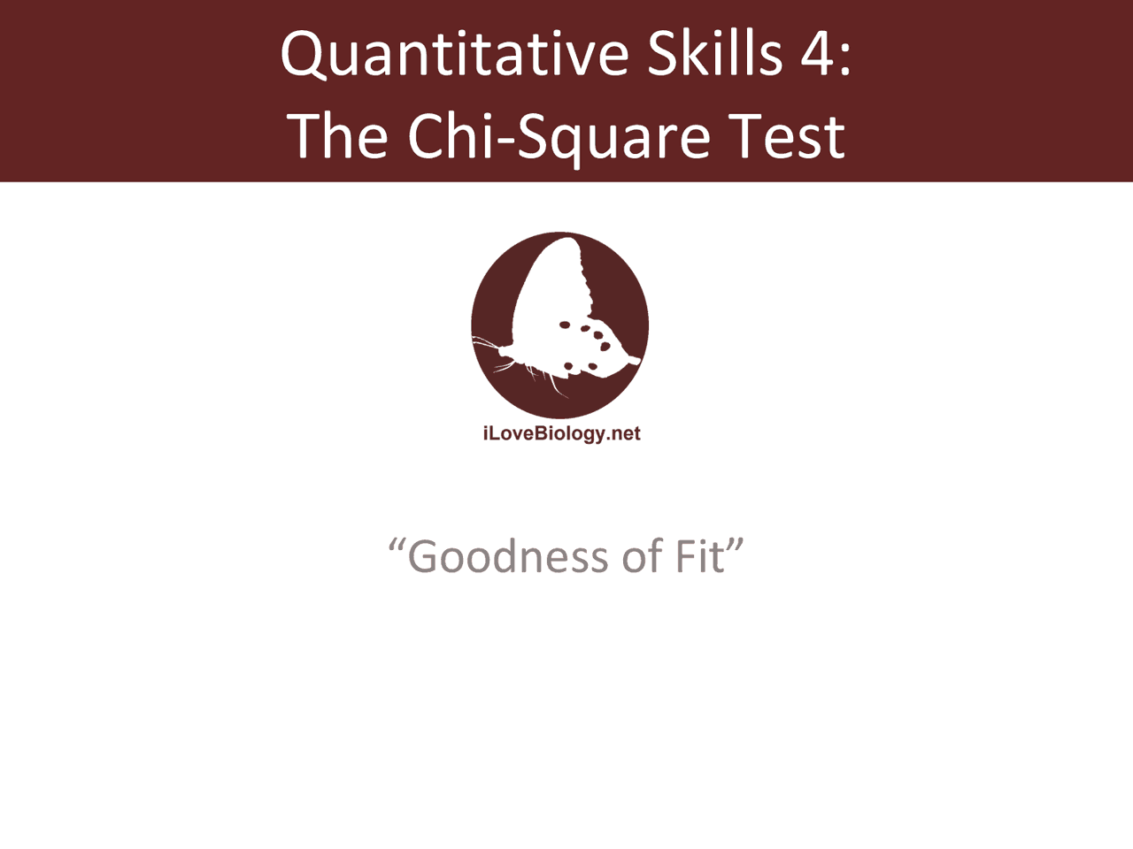 Quantitative Skills 4: The Chi-Square Test | Lecture notes Biology ...