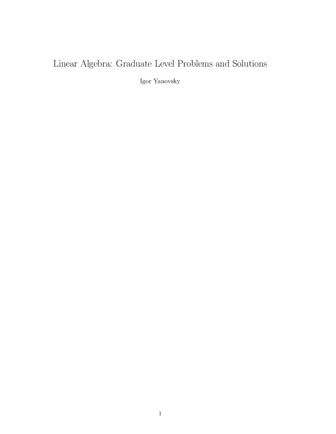 Linear Algebra: Dimension, Isomorphism, Self-Adjoint Maps, and ...