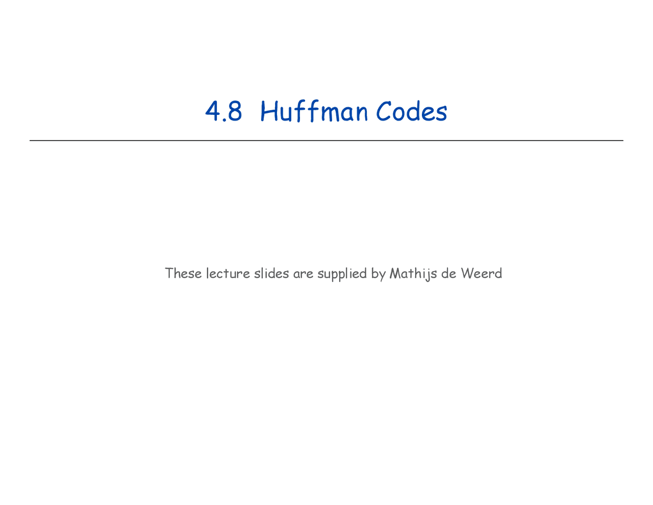 4.8 Huffman Codes | Schemes and Mind Maps Data Structures and ...