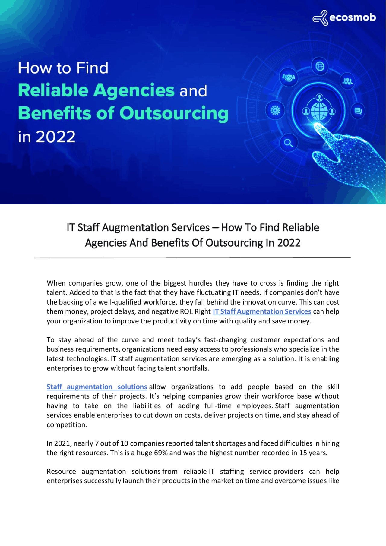 IT Staff Augmentation: Finding Reliable Agencies and Benefits in 2022 | Schemes and Mind Maps ...