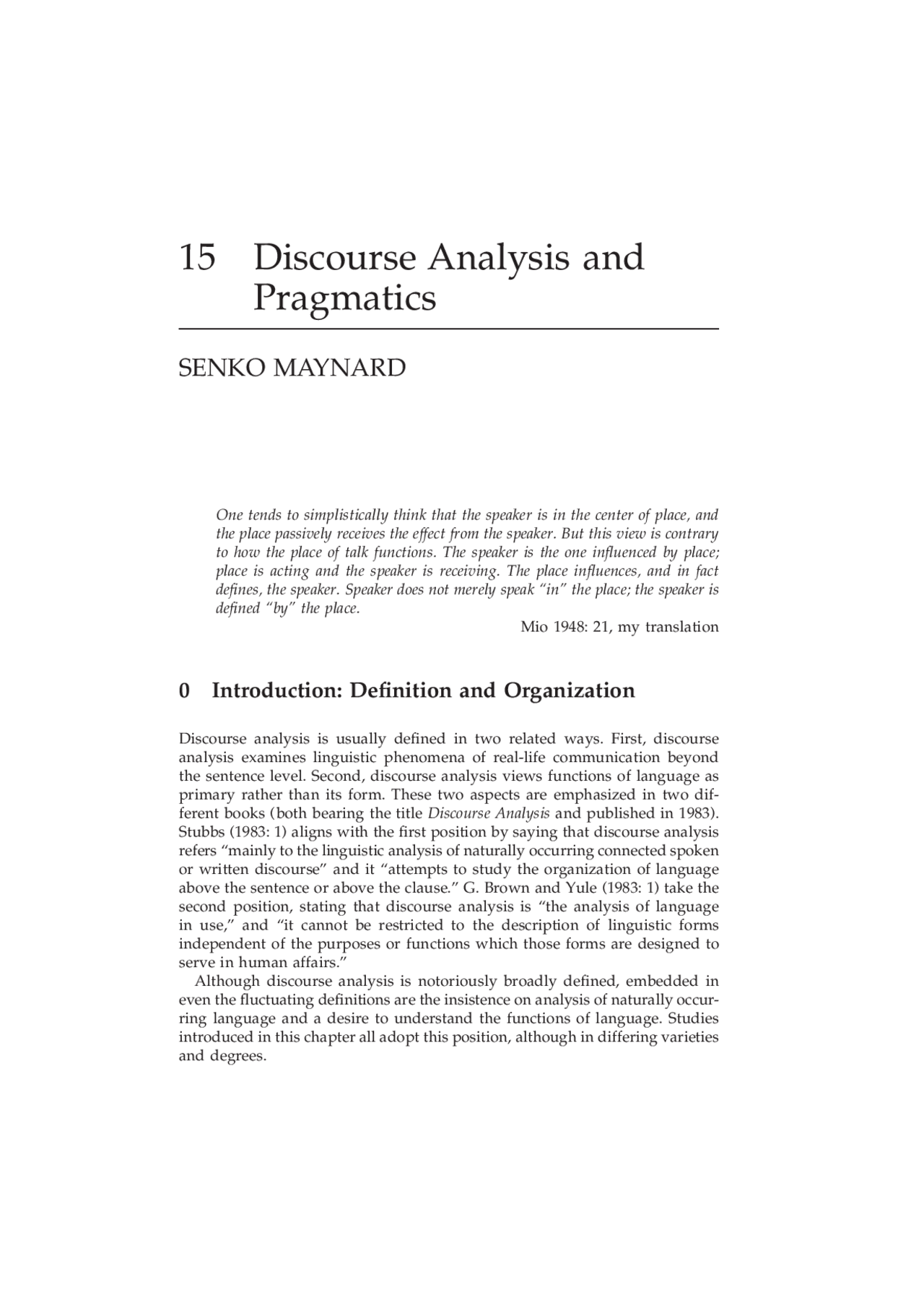 15 Discourse Analysis And Pragmatics Lecture Notes Japanese Docsity