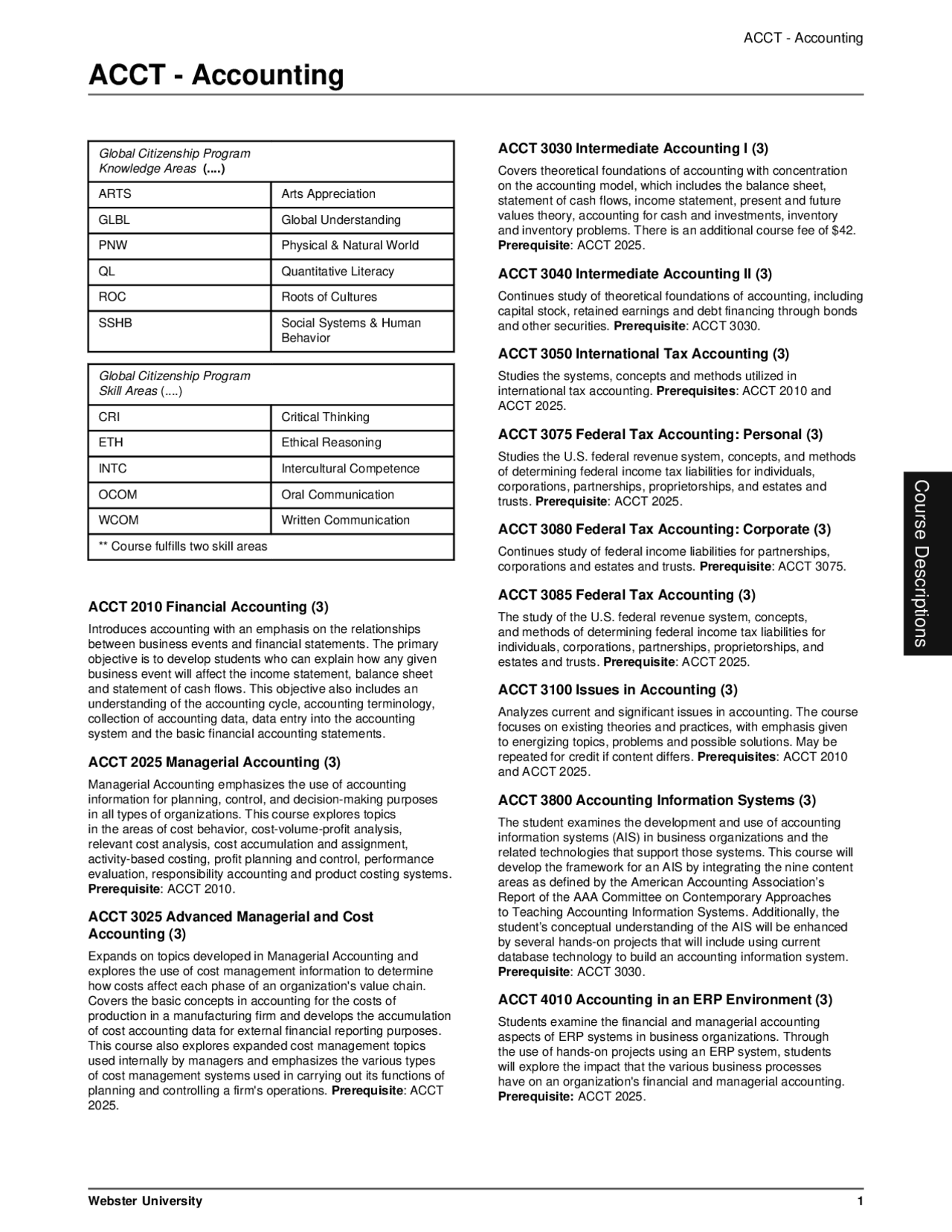 ACCT - Accounting | Study notes Accounting | Docsity