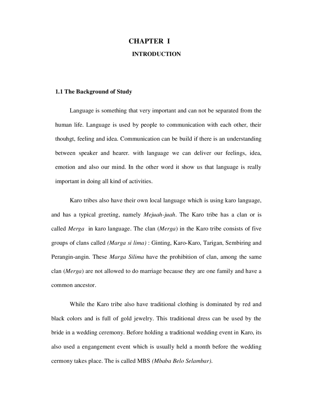 Figurative Language in Karo Ethnic Marriage: An Analysis of Mbaba Belo ...