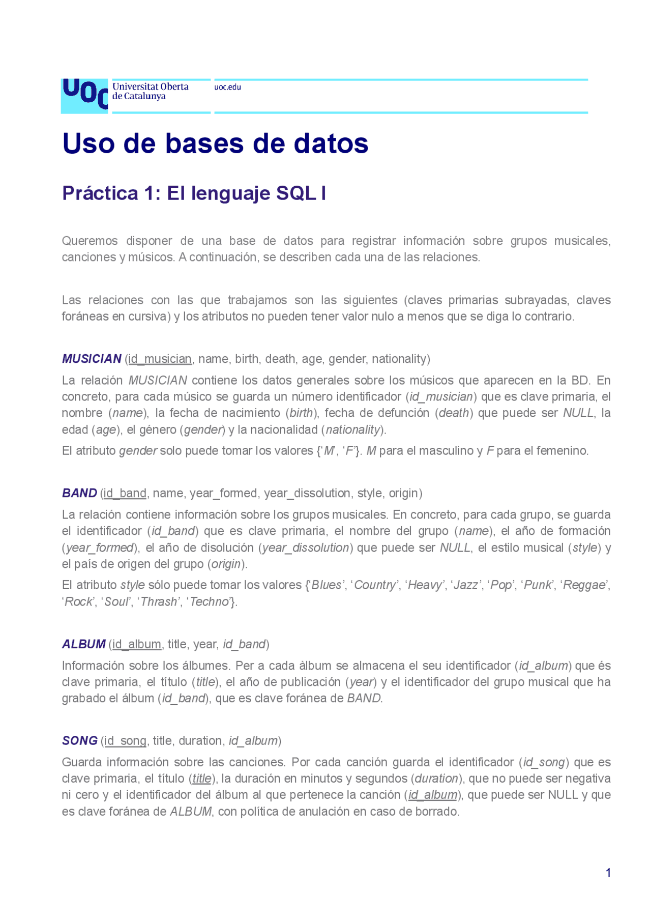 Programación de Bases de Datos | Ejercicios de Programación de Bases de ...