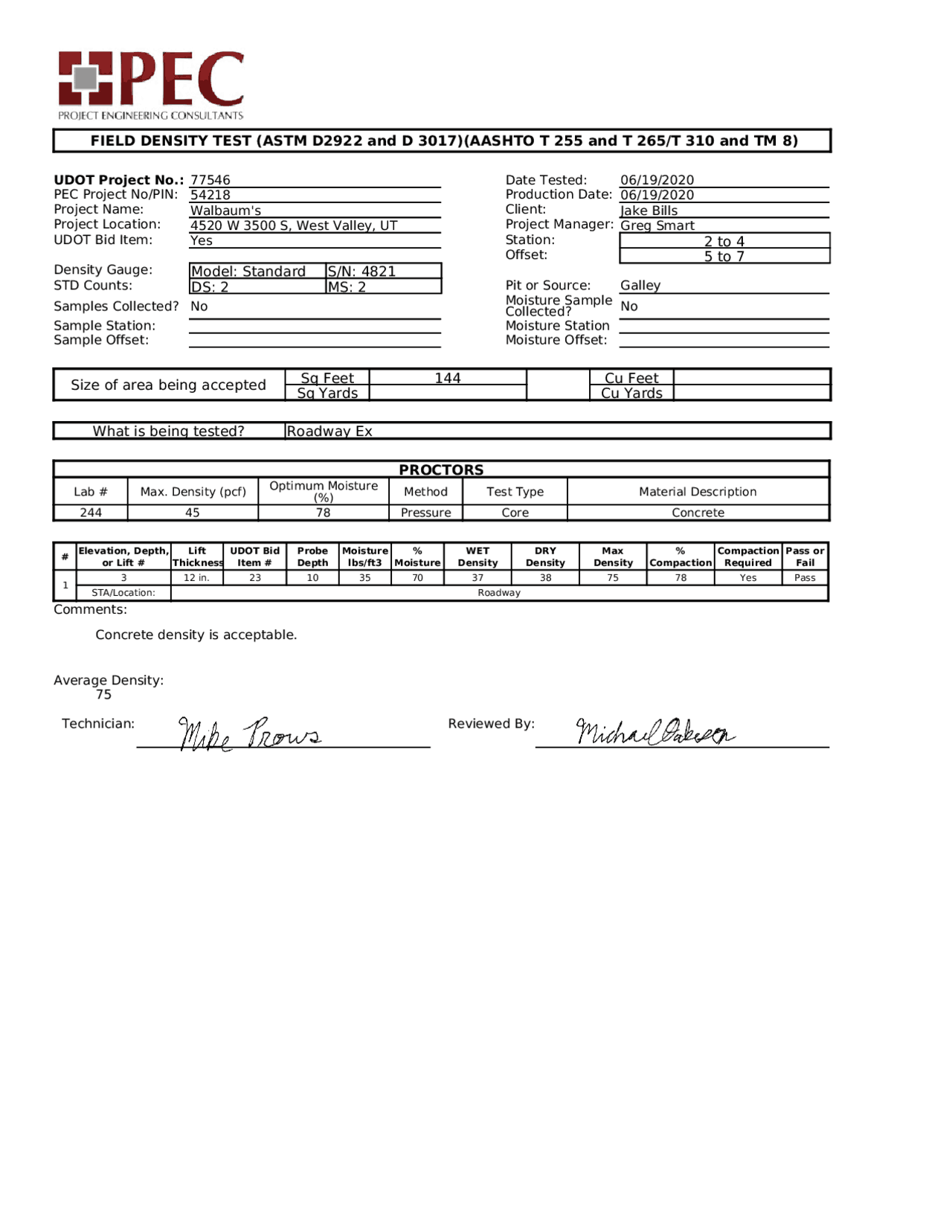 FIELD DENSITY TEST (ASTM D2922 and D 3017)(AASHTO T ... | Study notes ...