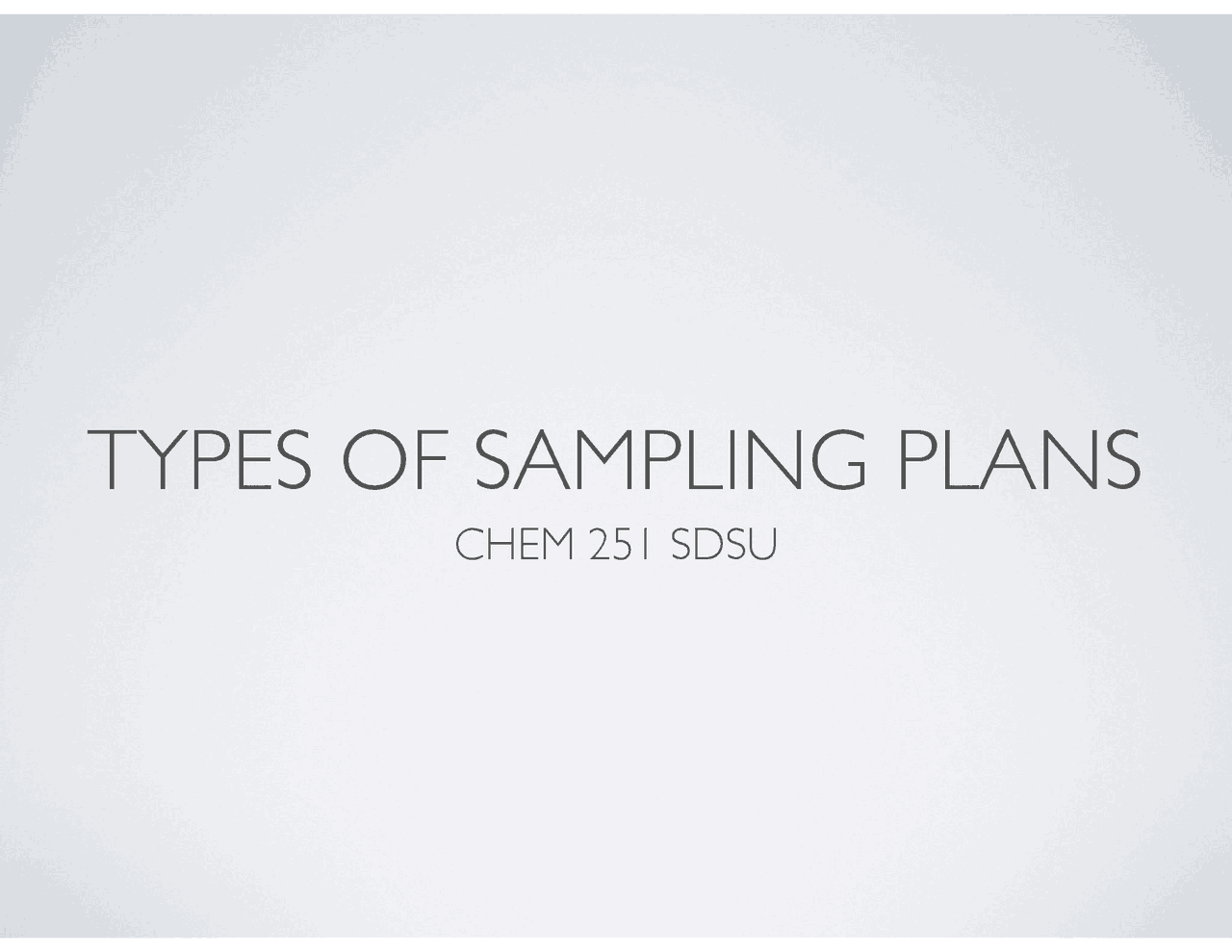 Types of Sampling Plans | Study notes Statistics | Docsity