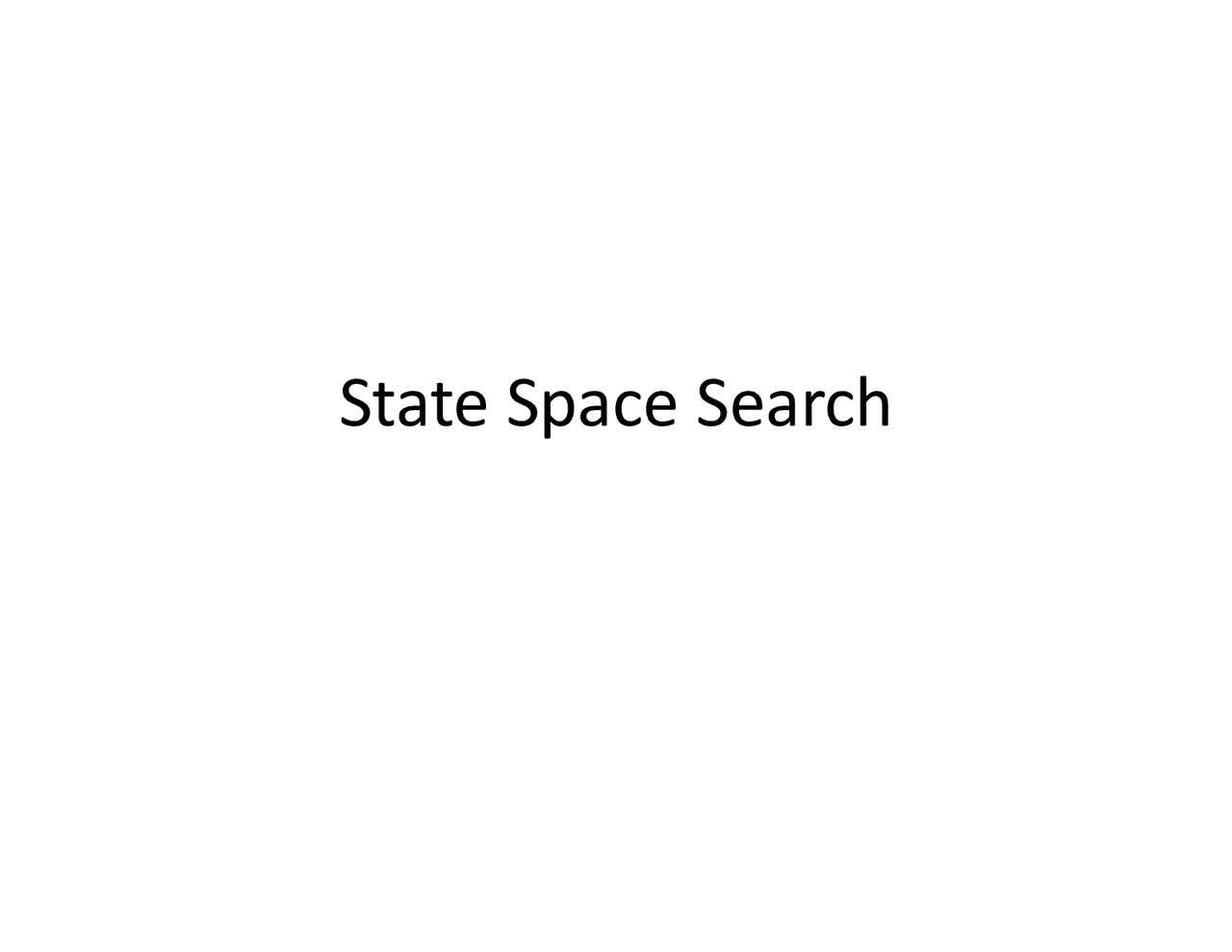 State Space Search | Study notes Artificial Intelligence | Docsity