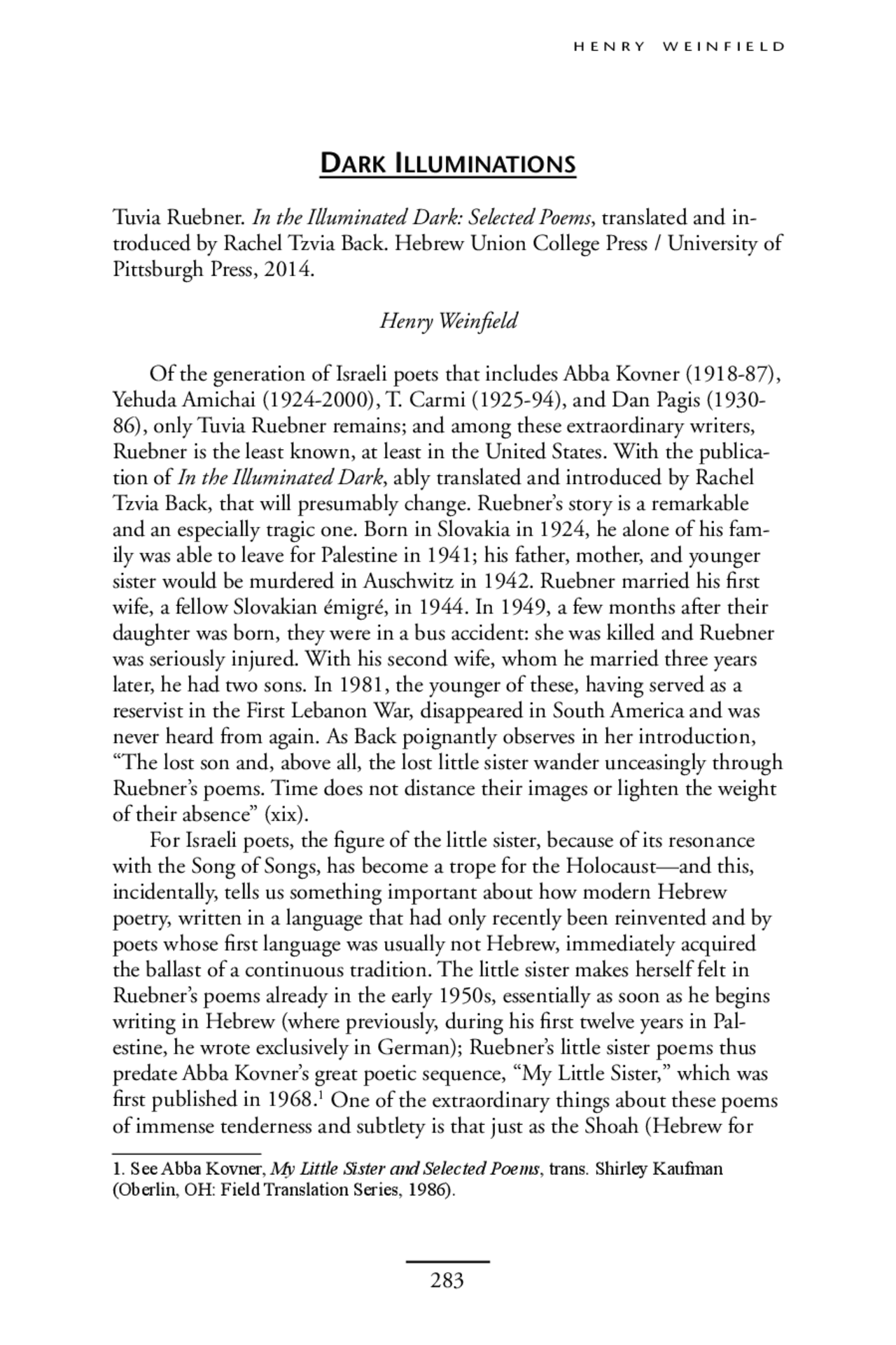 Selected Poems Translated And In Lecture Notes Poetry Docsity