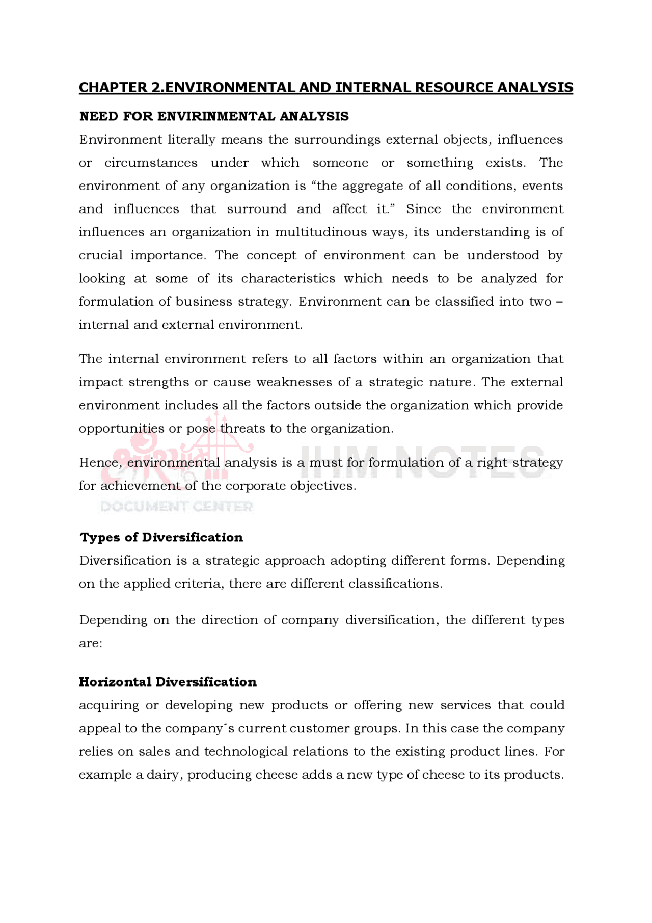 Chapter 2environmental And Internal Resource Analysis Exams