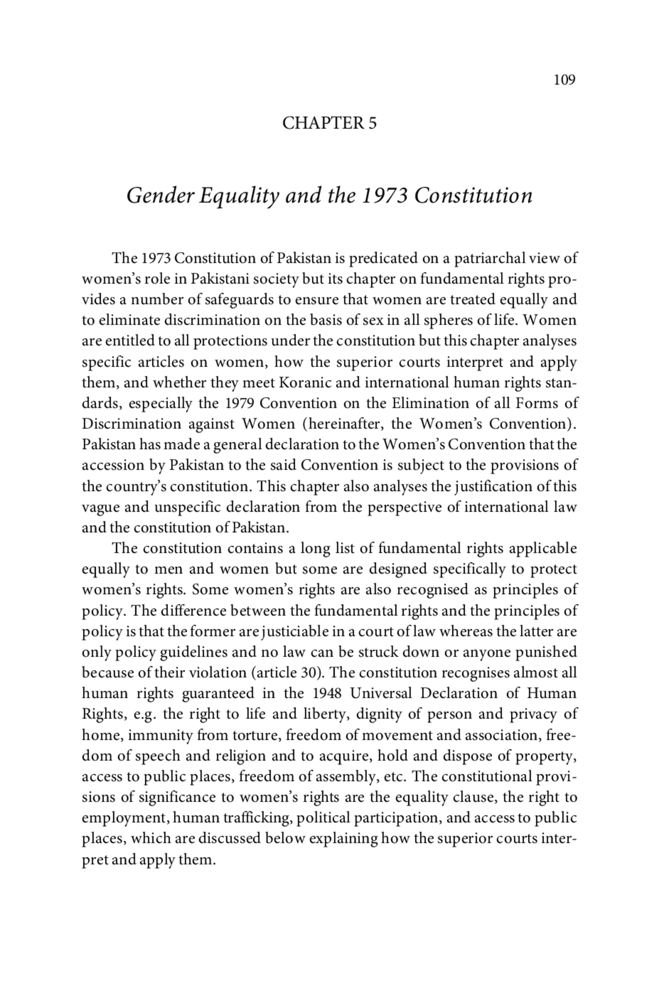 Gender Equality and the 1973 Constitution | Summaries Human Rights ...