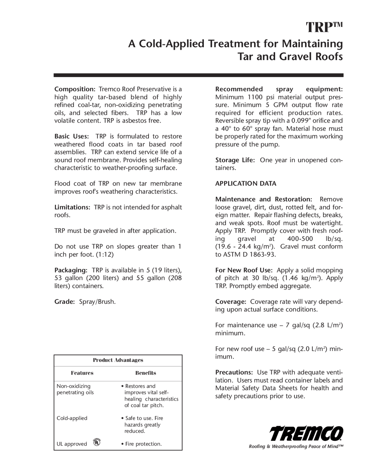 TRP Specification | Study notes Human Biology | Docsity