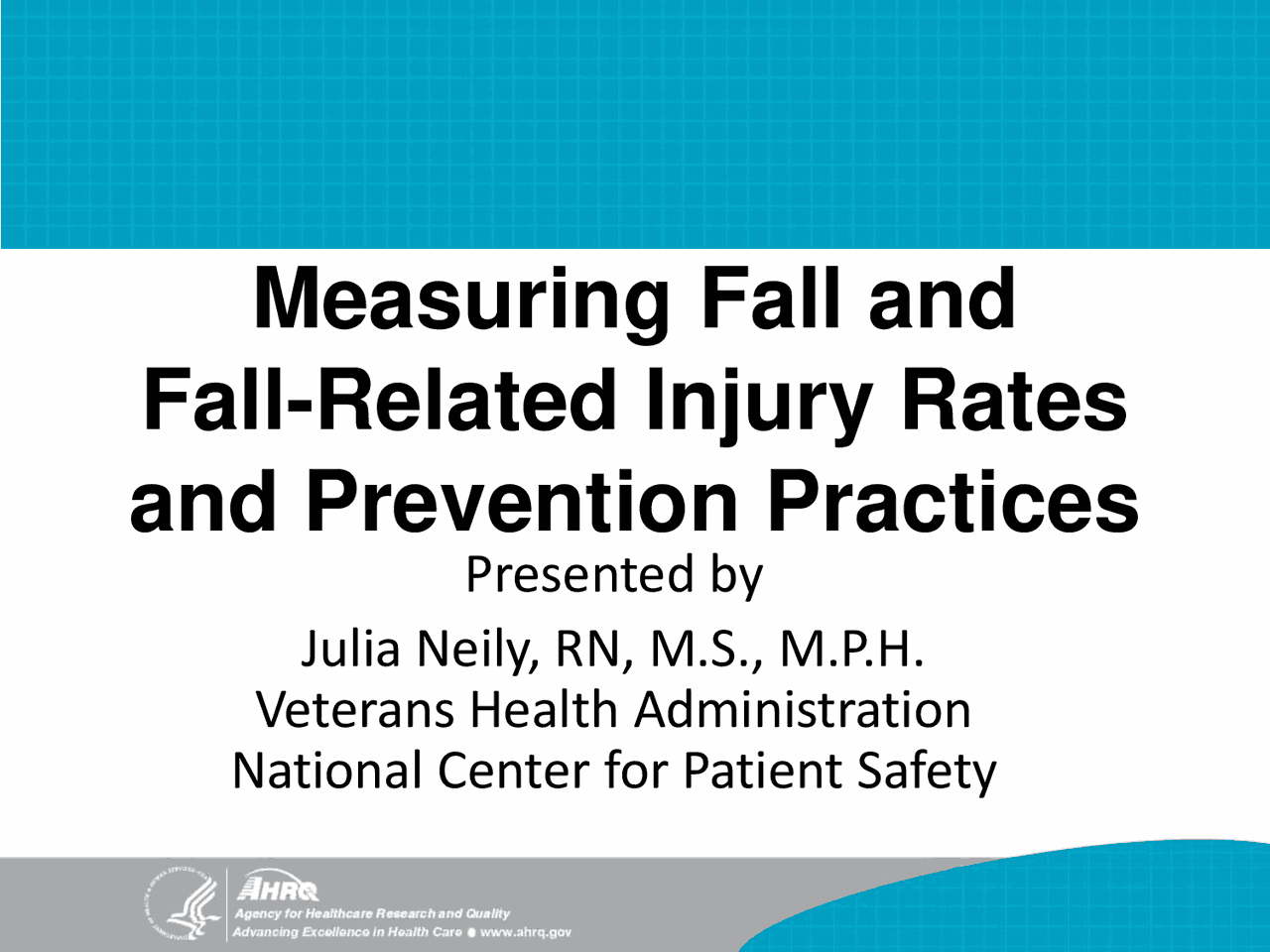Measuring Fall and Fall-Related Injury Rates and Prevention ... | Study ...