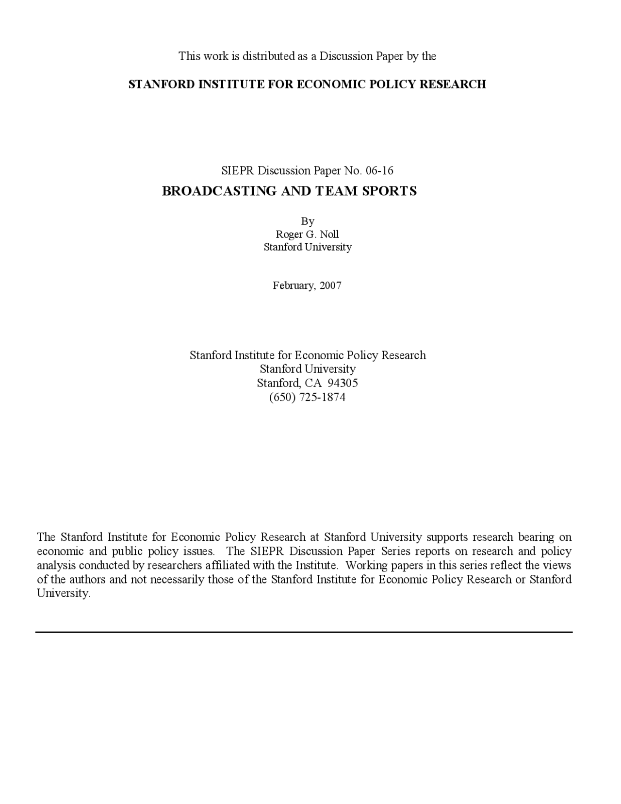 BROADCASTING AND TEAM SPORTS | Lecture notes Law | Docsity