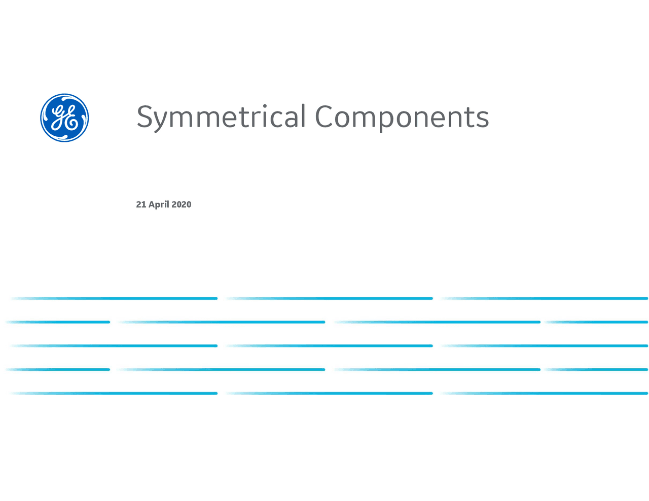 Symmetrical Components | Study notes Communication | Docsity