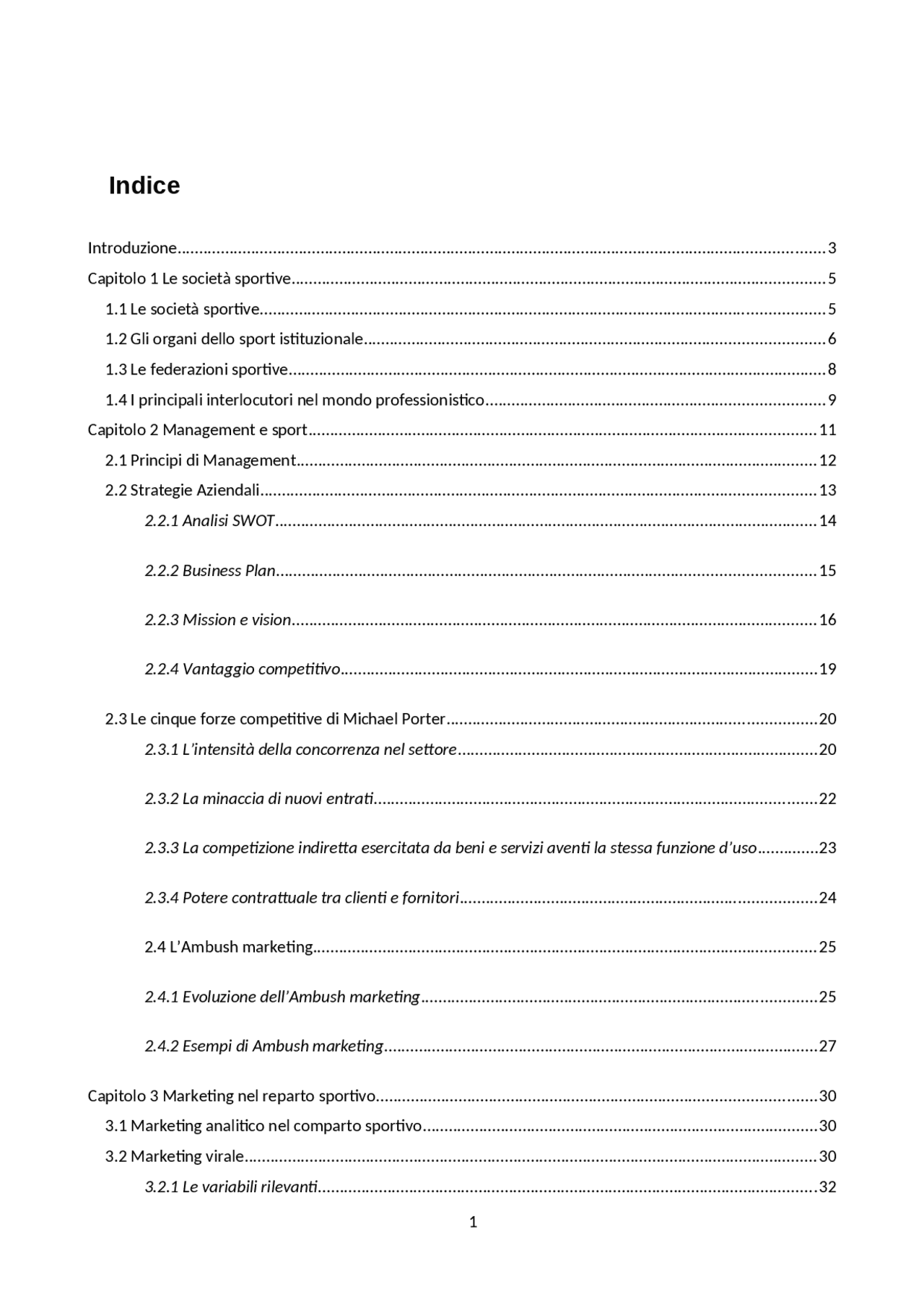 Tesi Triennale in Scienze motorie Unipegaso. Marketing Sportivo. | Tesi ...