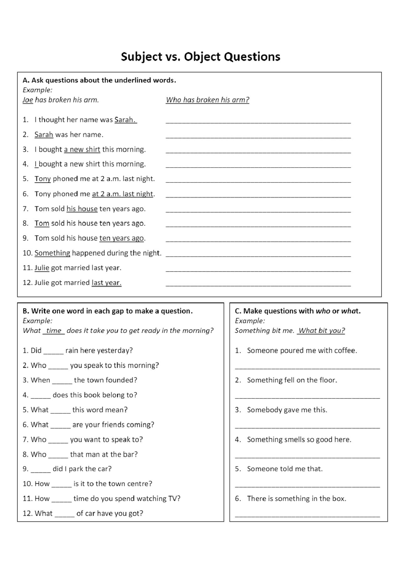 Subject And Objects In English Apuntes De Inglés Para Derecho Docsity