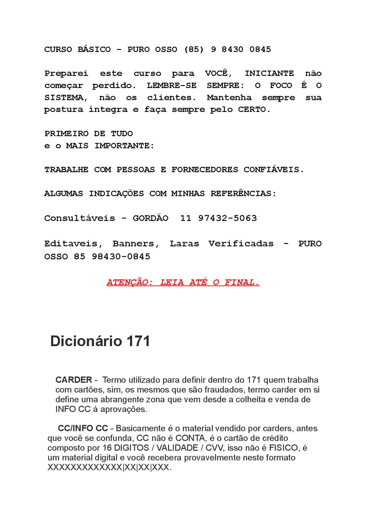 Curso Cc Completo Pdf Esquemas Matérias Técnicas Docsity