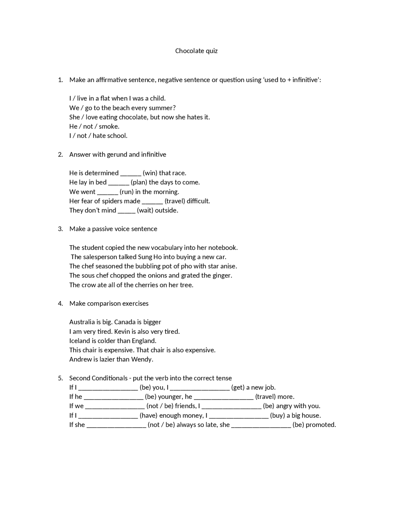 Inglés Elementary Ii Basic Ejercicios De Inglés Técnico Docsity