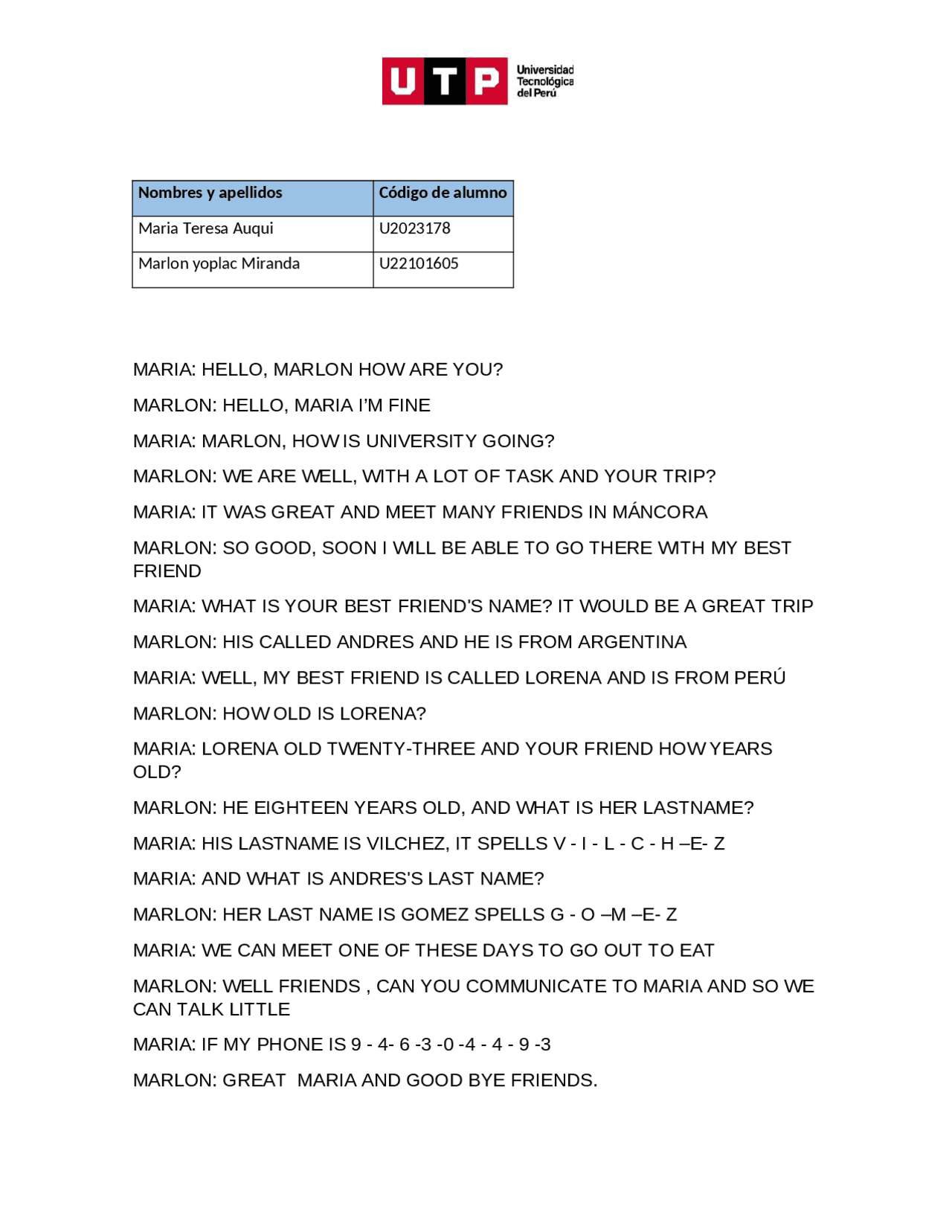 Week 5 Task Assignment Ejercicios De Idioma Inglés Docsity