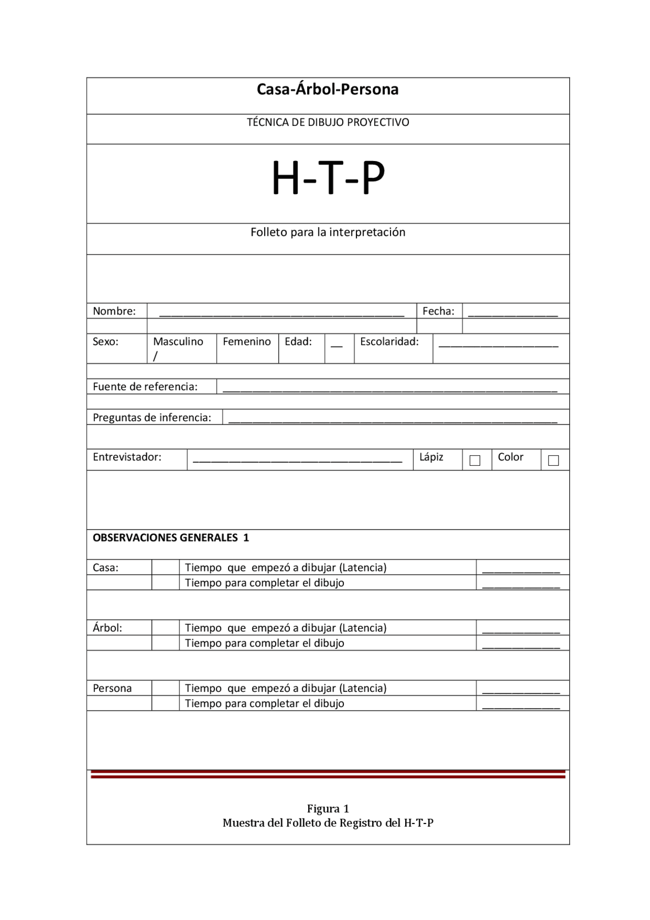 Datos de HTP Casa- Arbol- Persona | Transcripciones de Psicometría ...
