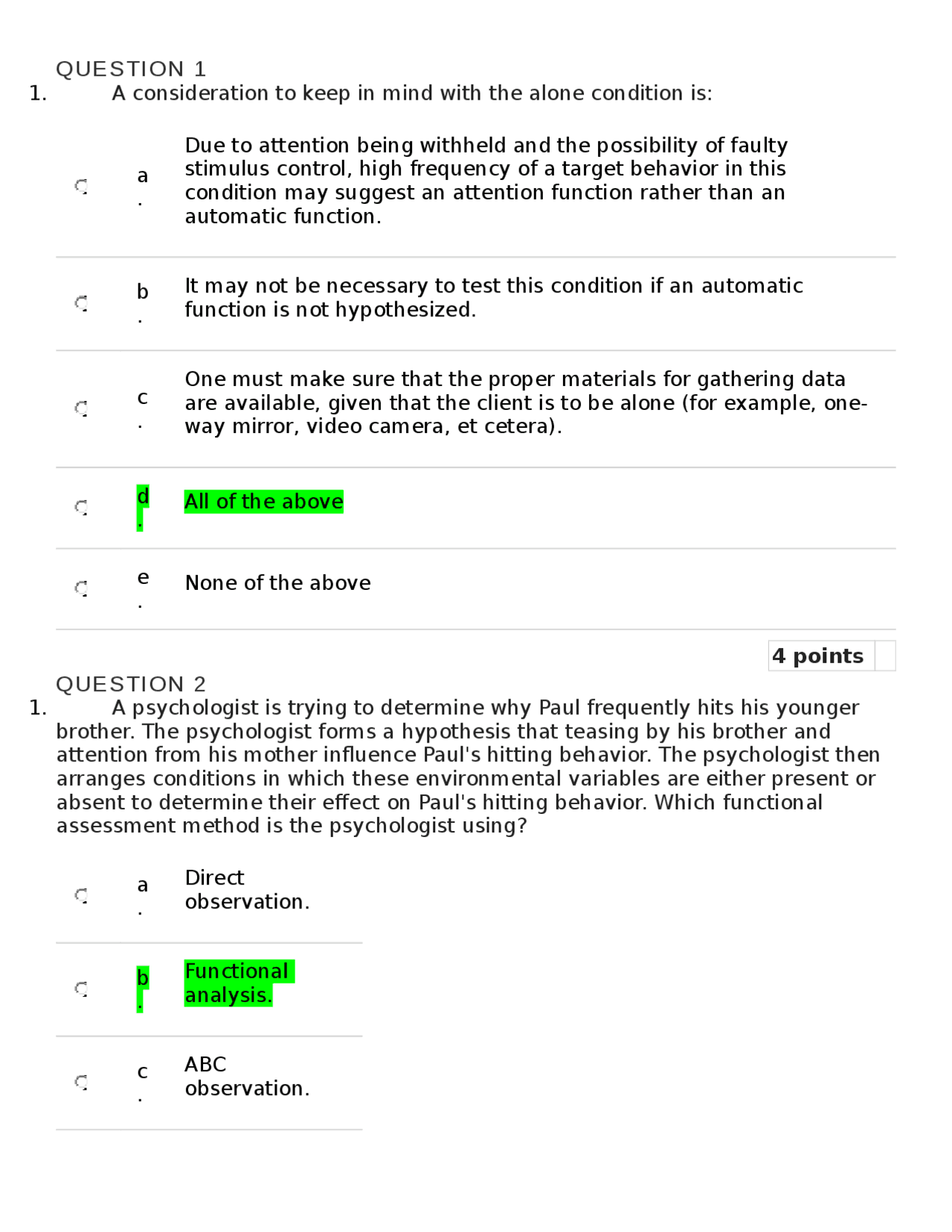 Psy 7712 Unit 5 Quiz Questions And Answers Capella University Exams