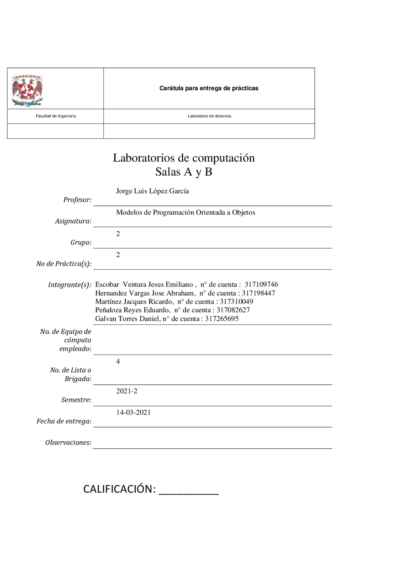 Practica 2 de la programación orientada a objetos | Esquemas y mapas conceptuales de ...