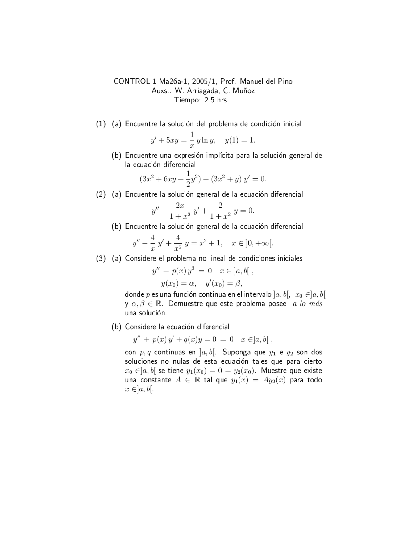Ejercicos Edo Certamen