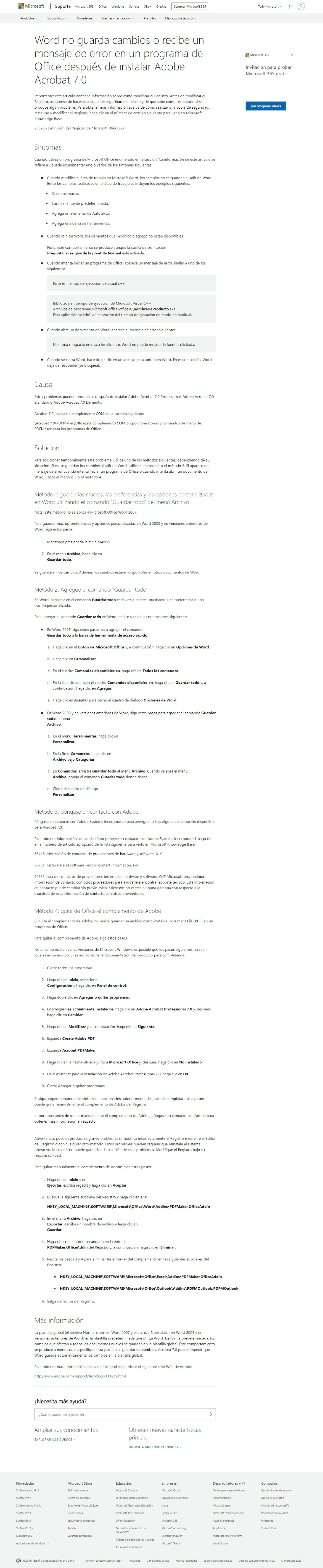 Error Al Guardar Cambios En Word Apuntes De Informática Docsity 