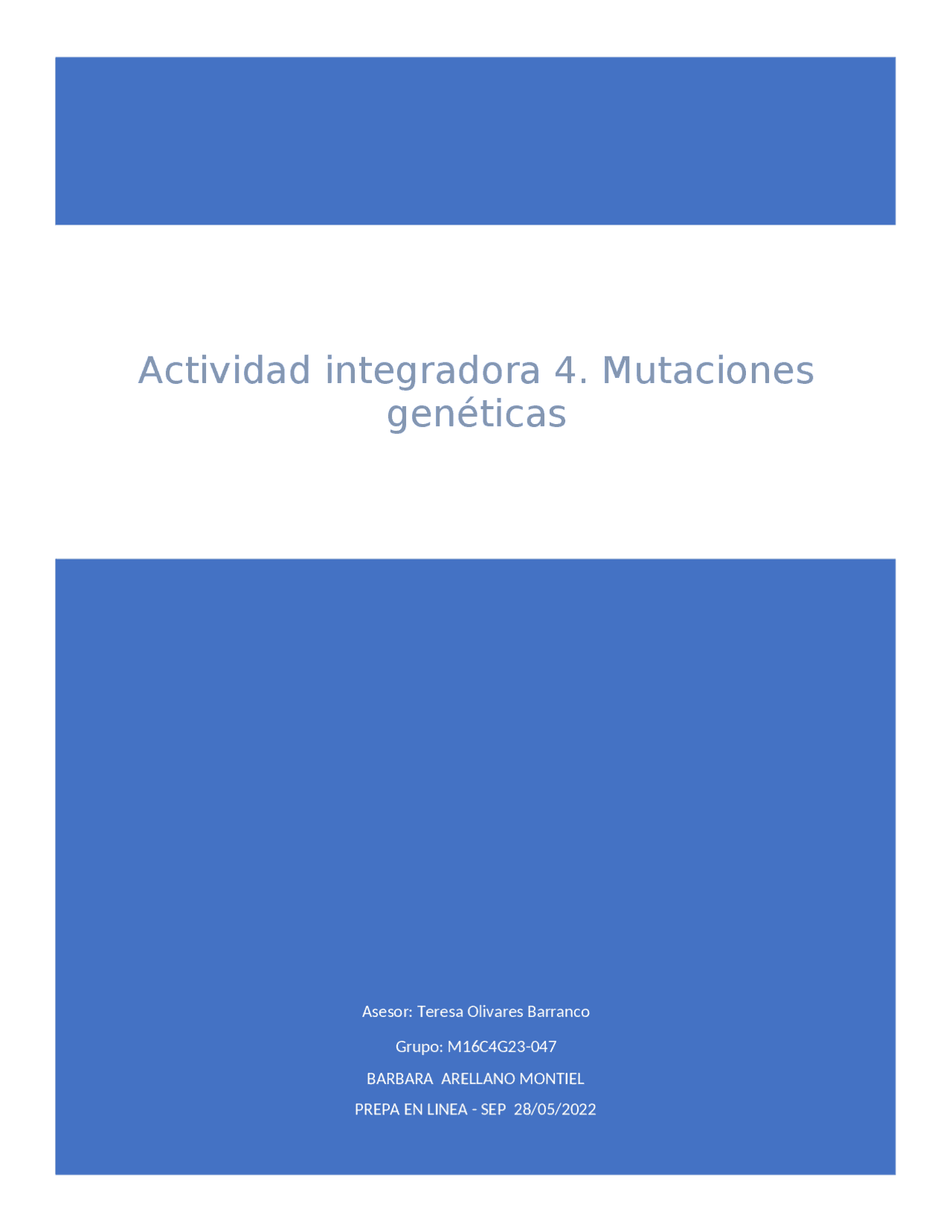 Mutaciones Genéticas Monografías Ensayos De Anatomía Aplicada Docsity