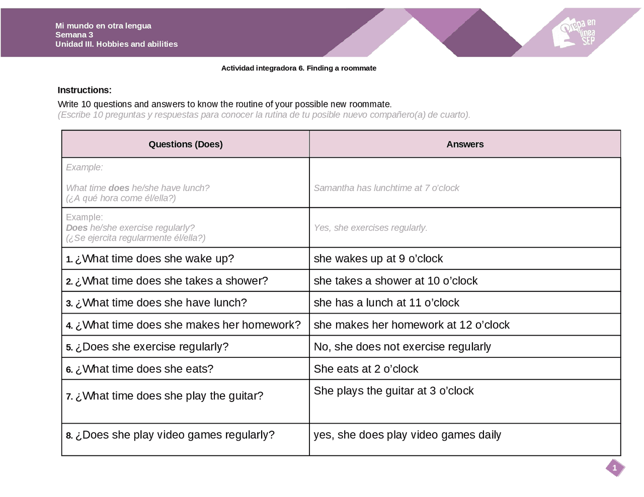 Este Documento De Mi Prepa Linea Sep Ejercicios De Matemáticas