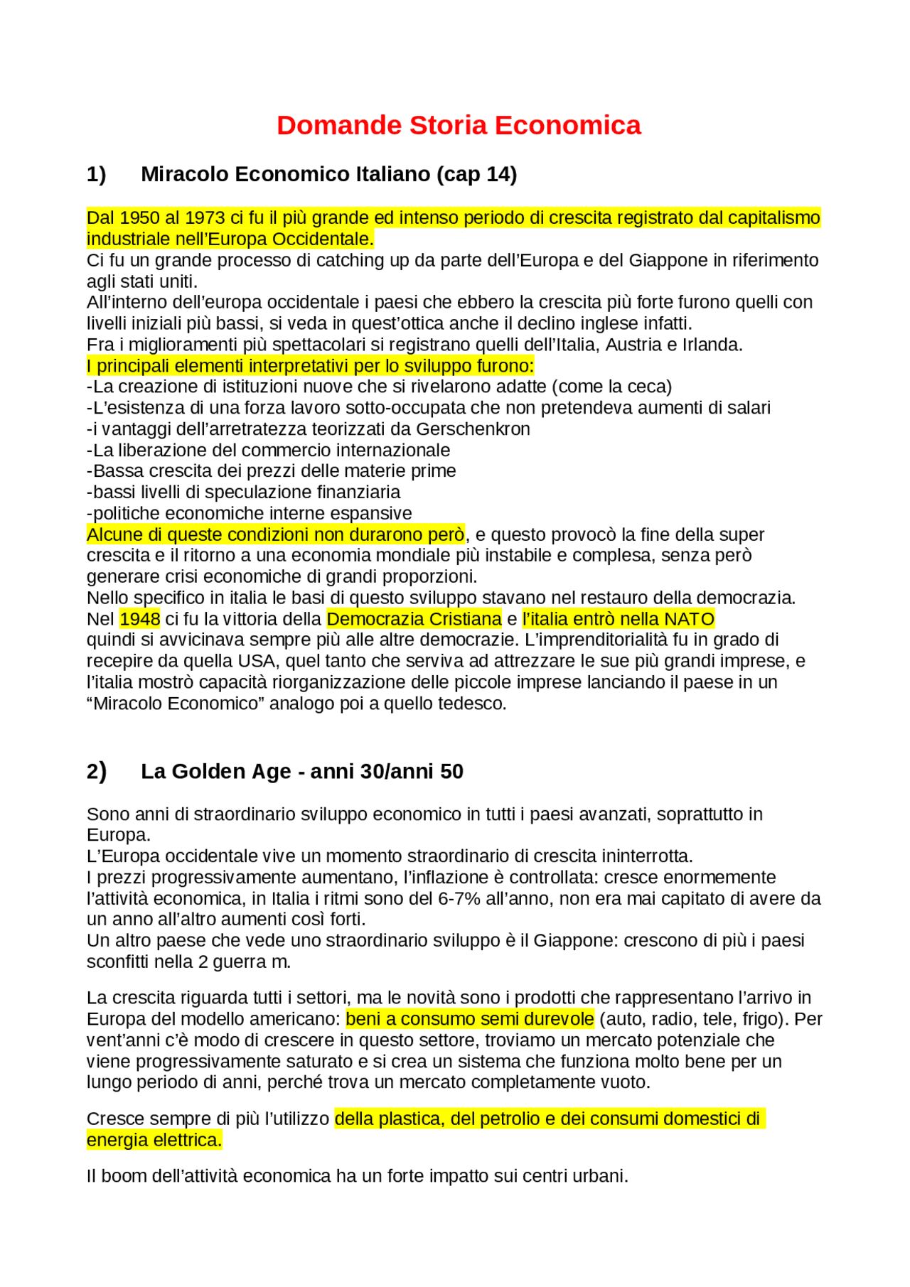 Domande E Risposte Esaustive Più Frequenti Allesame Di Storia