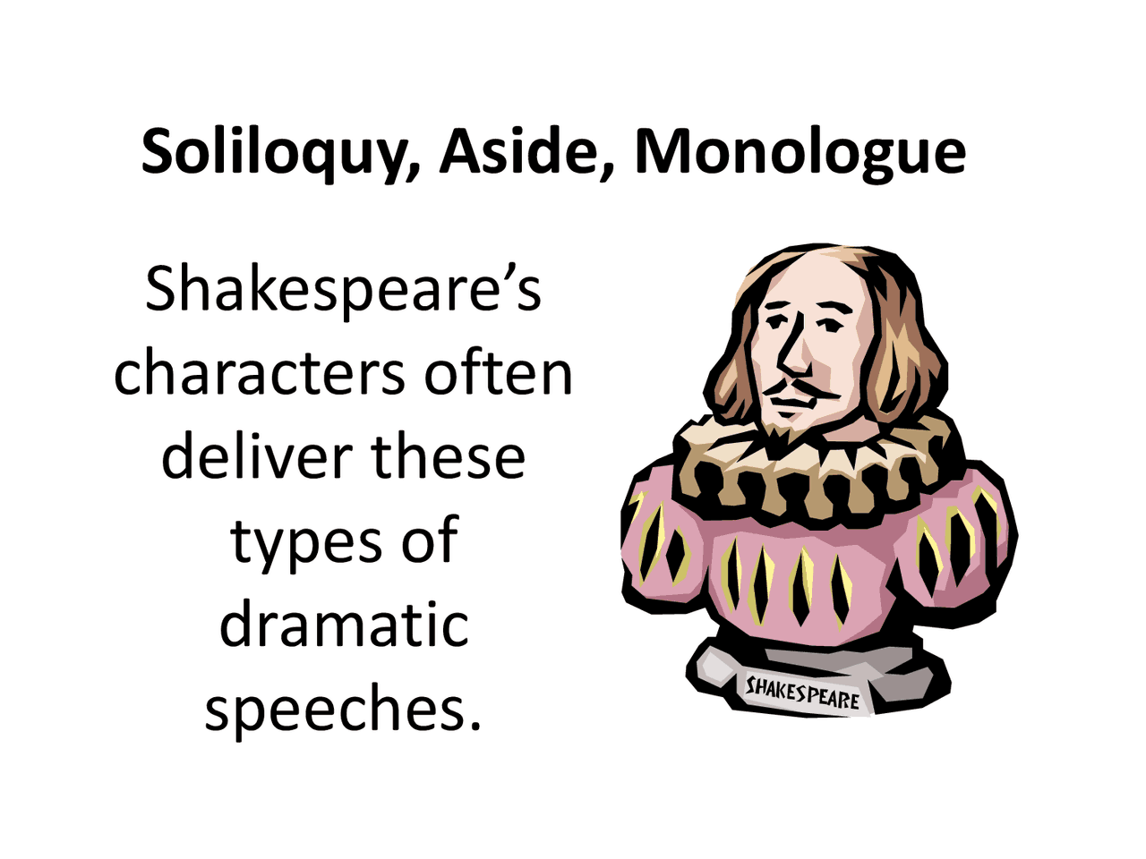 Soliloquy, Aside, and Monologue | Study Guides, Projects, Research ...